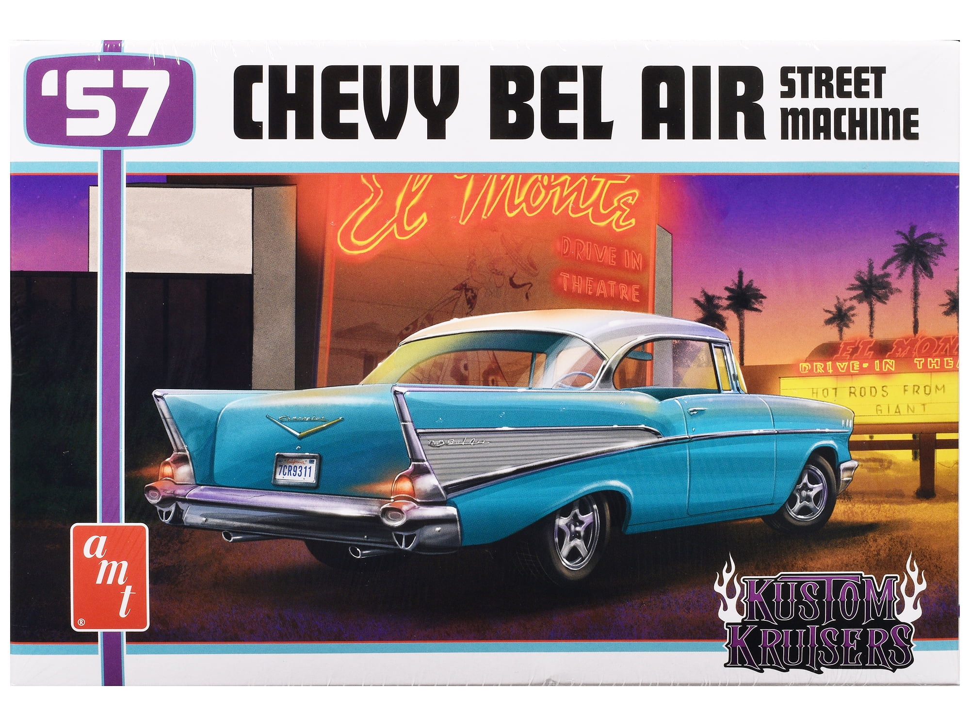 Skill 2 Model Kit 1957 Chevrolet Bel Air Street Machine "Kustom ...
