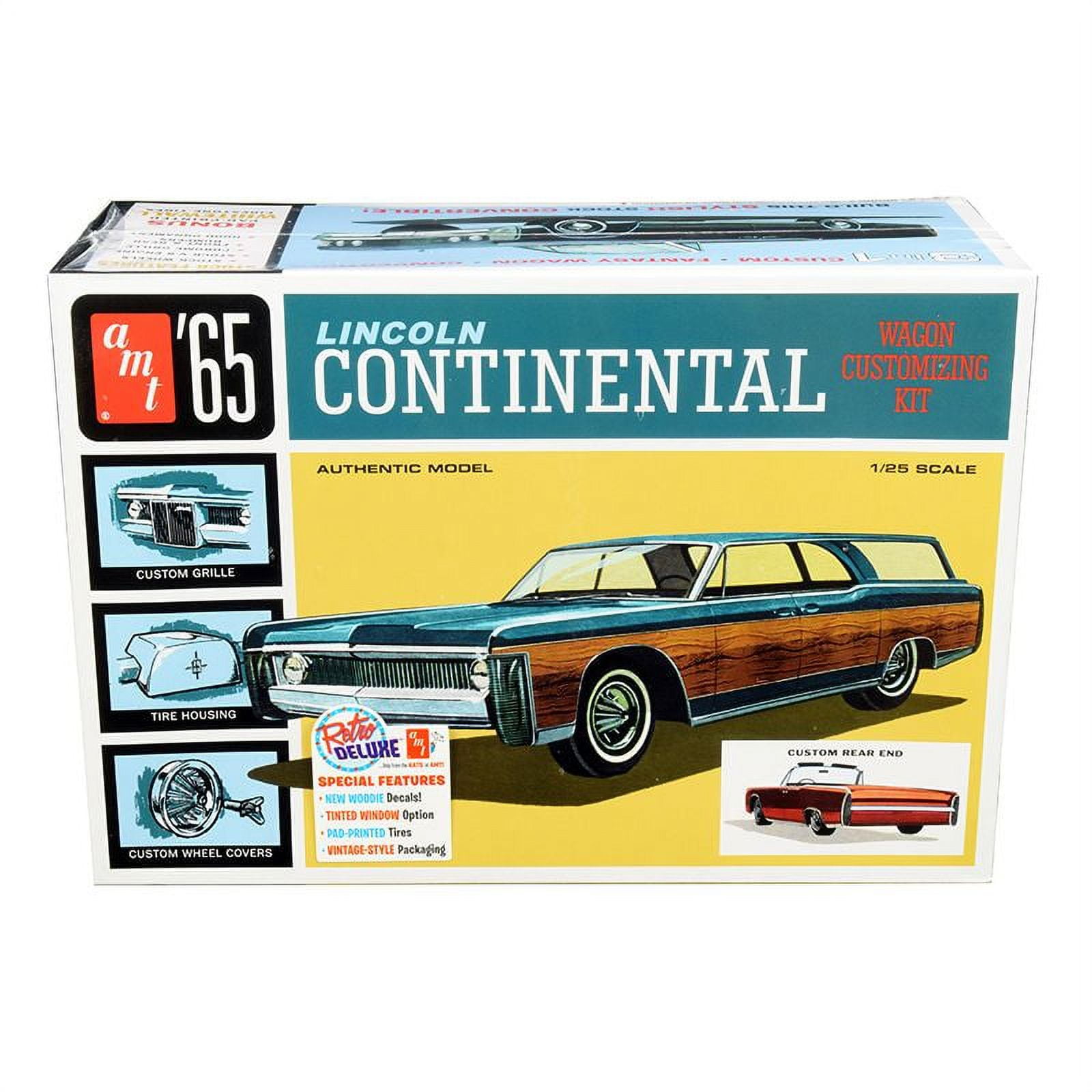 Skill 2 Model Kit 1965 Lincoln Continental 3 in 1 Kit 1/25 Scale Model ...