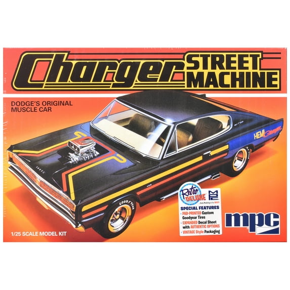 Skill 2 Model Kit 1967 Dodge Charger Street Machine 1/25 Scale Model by ...