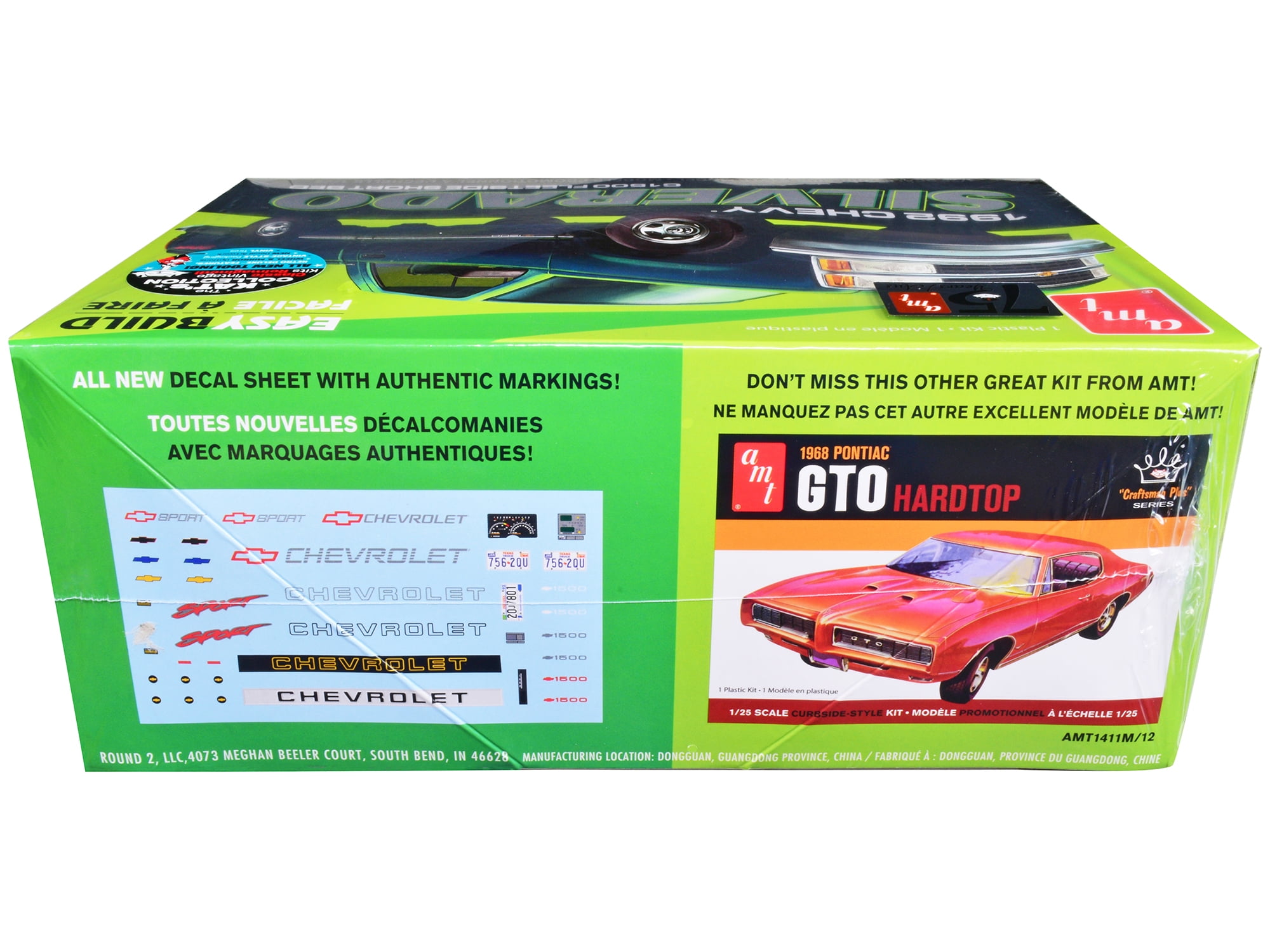 Skill 2 Model Kit 1992 Chevrolet Silverado C1500 Fleetside Short Bed ...