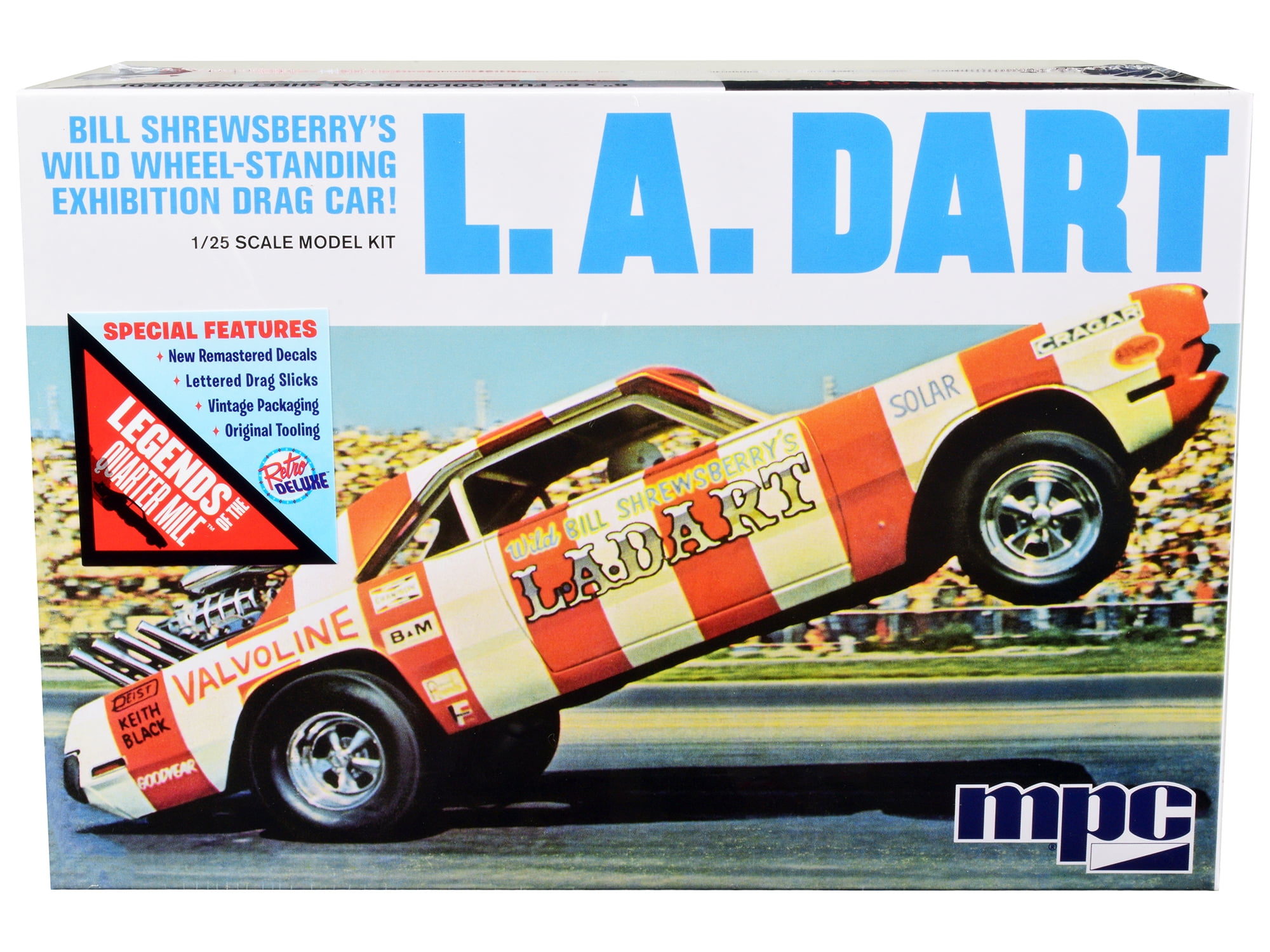 Skill 2 Model Kit Bill Shrewsberry's L.A. Dart Wheelstander Drag Car ...