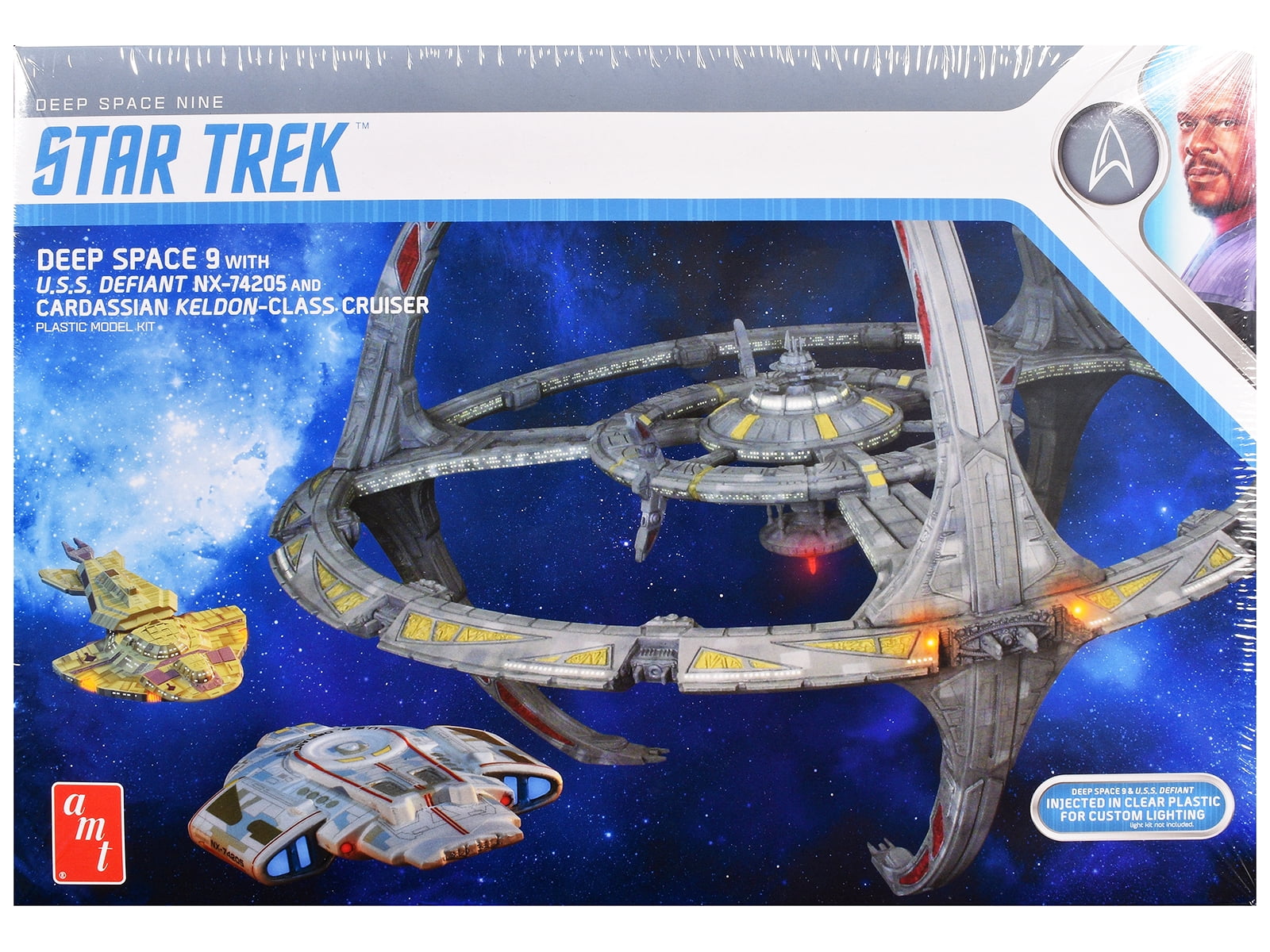 Skill 2 Model Kit Deep Space 9 Space Station with USS Defiant NX-74205 ...