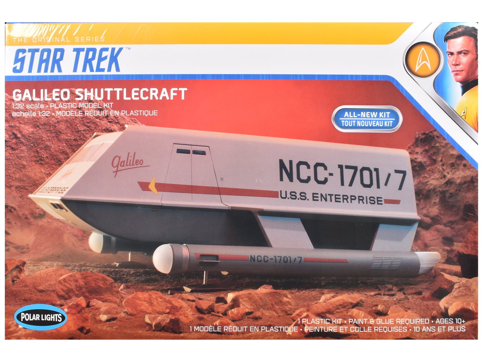 Skill 2 Model Kit Galileo Shuttlecraft "Star Trek: The Original Series ...