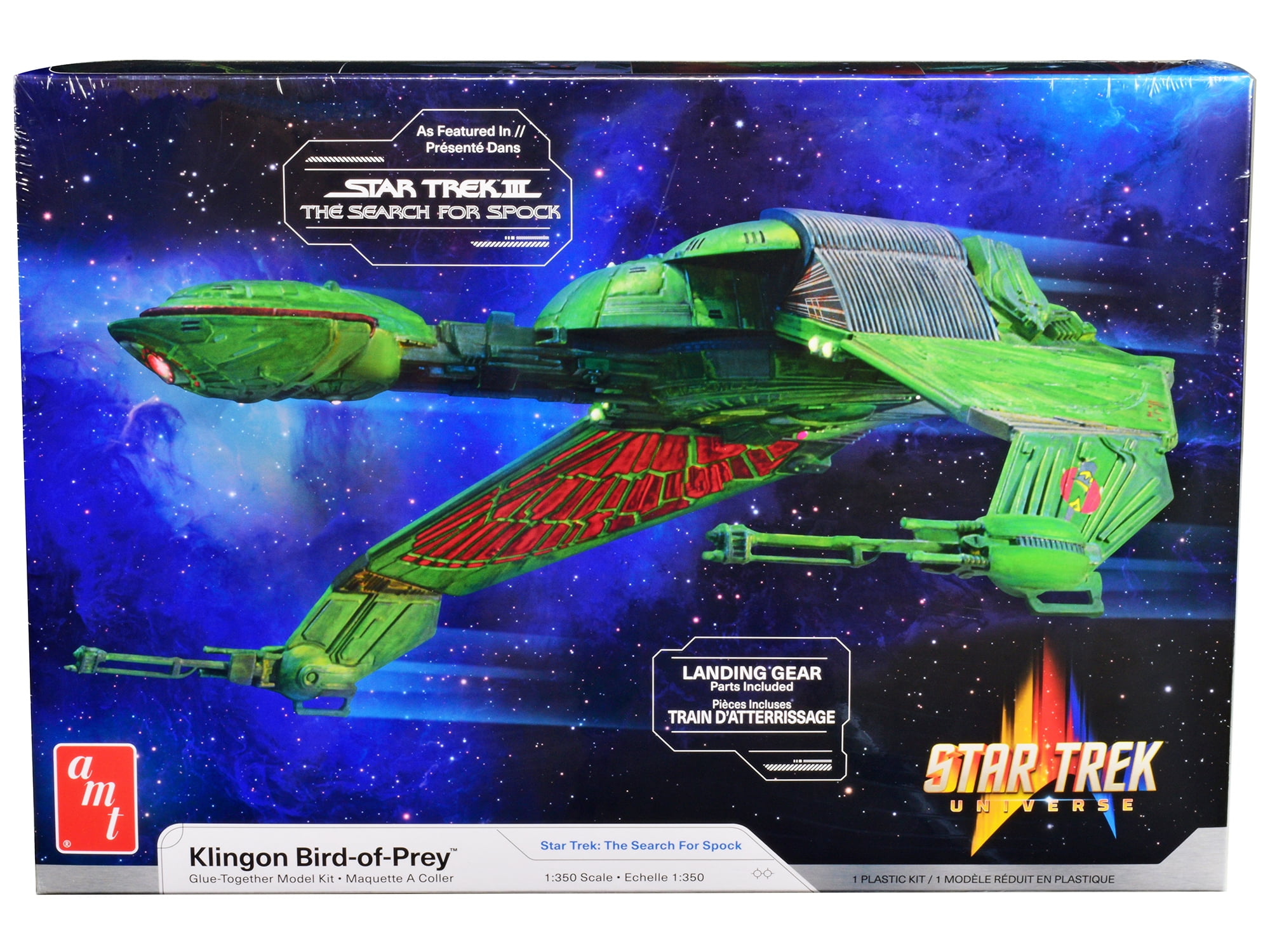 Skill 2 Model Kit Klingon Bird-of-Prey Spacecraft "Star Trek III: The ...