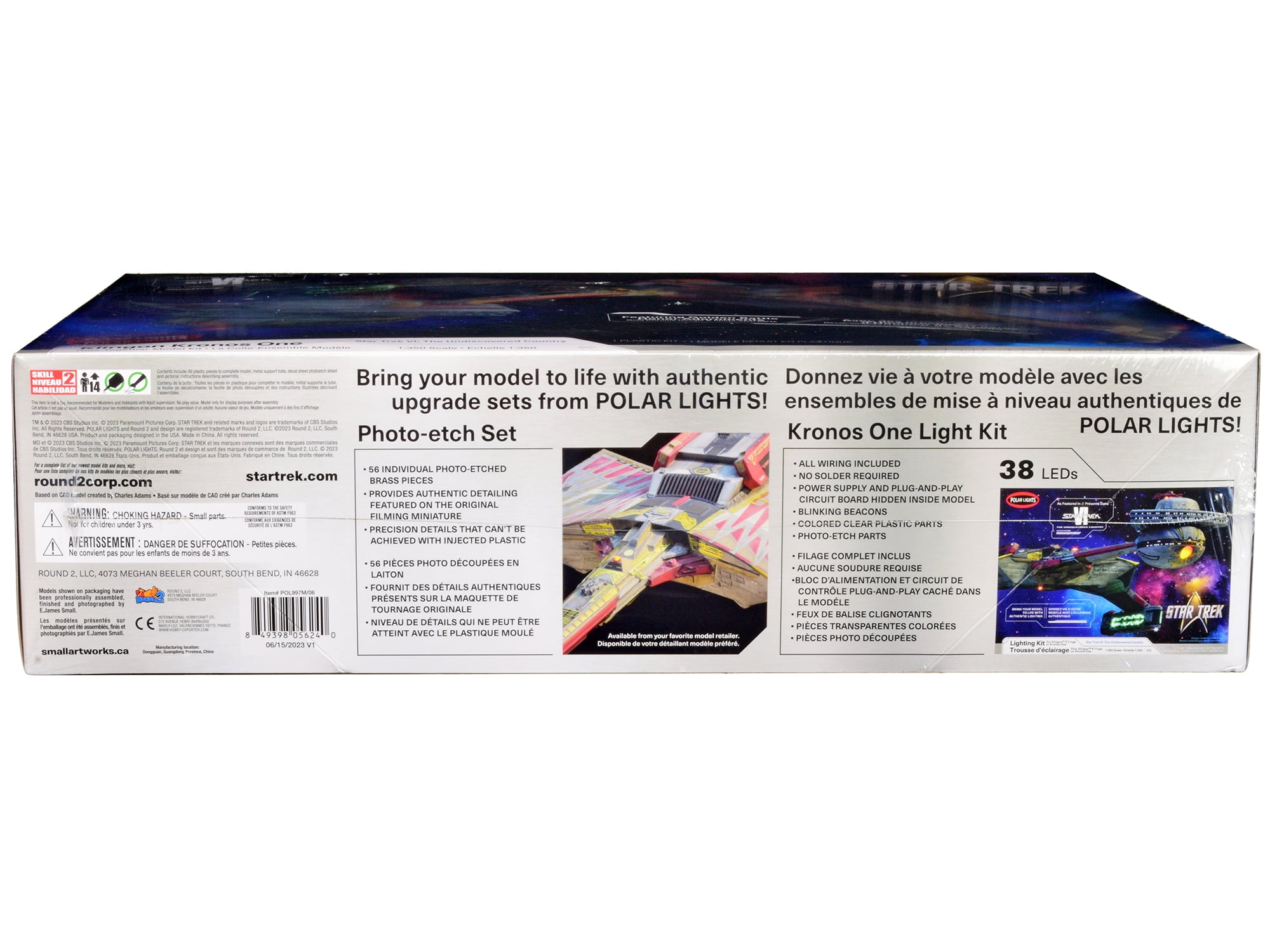 Skill 2 Model Kit Klingon Kronos One Spaceship "Star Trek VI: The ...