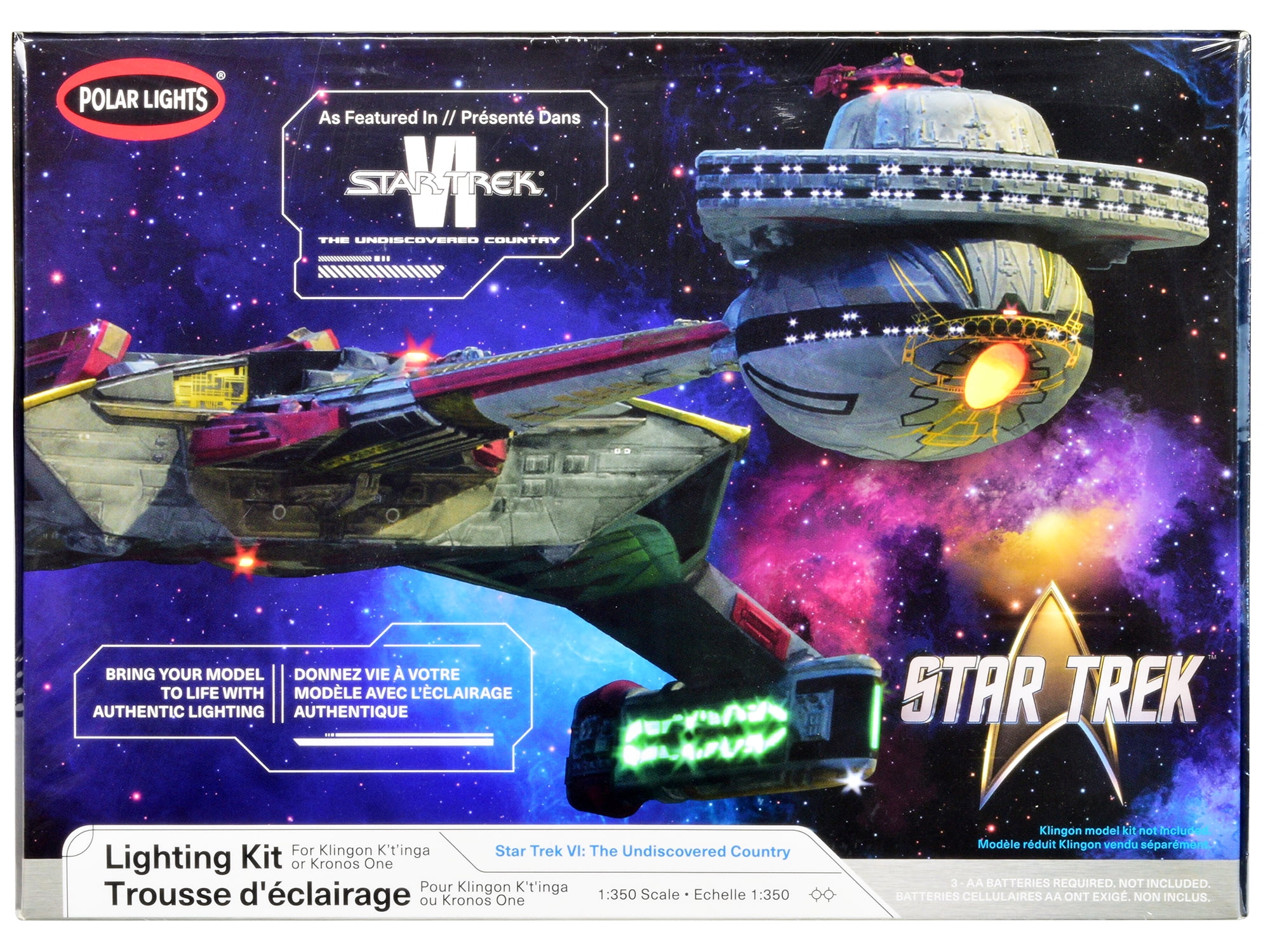 Polar Lights Lighting Kit, Klingon Kronos One Spaceship, Star Trek VI ...