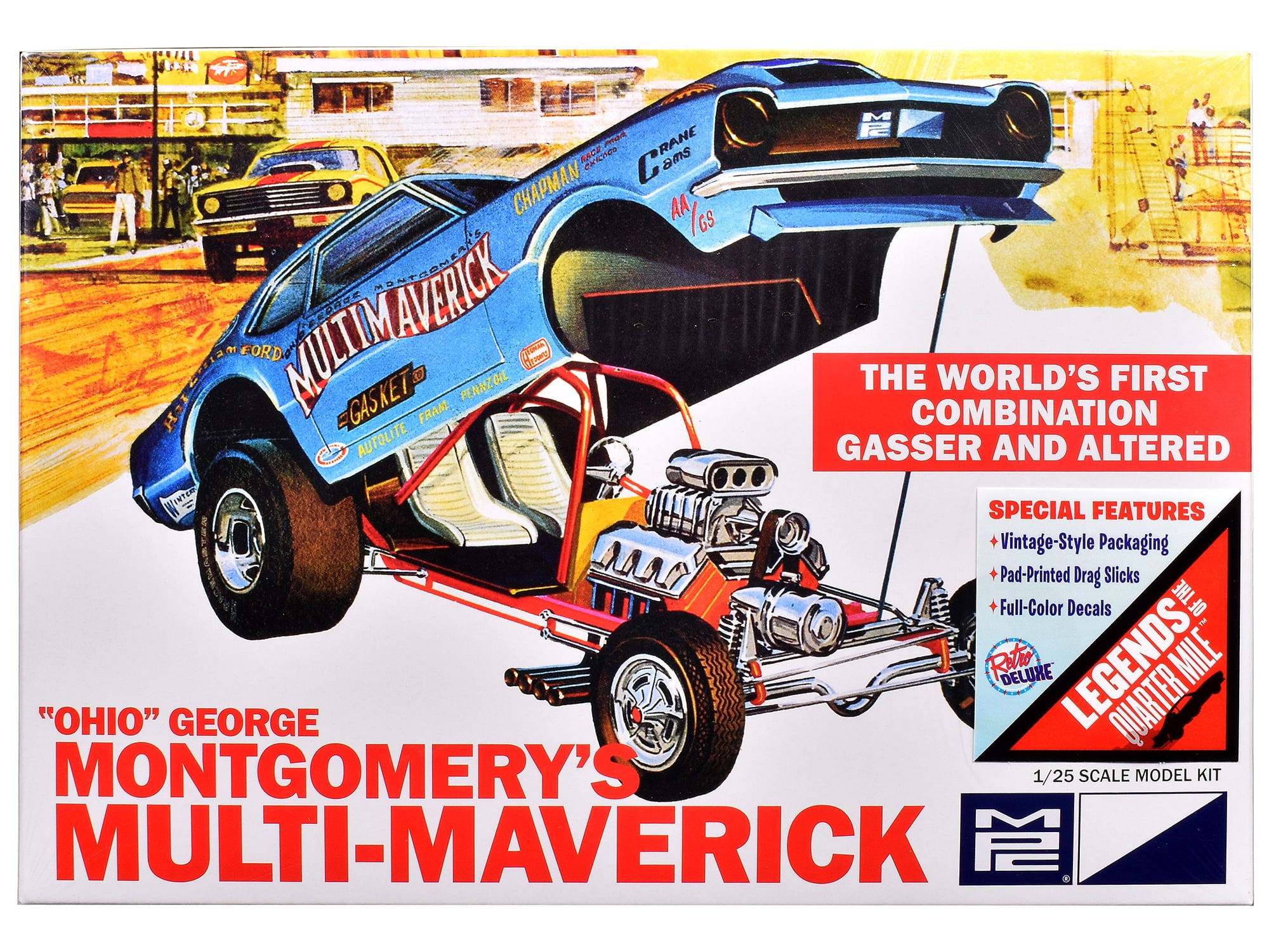 Skill 2 Model Kit "Ohio" George Montgomery's Multi Maverick Funny Car 1 ...