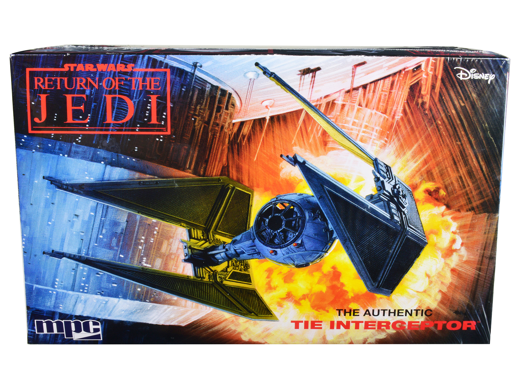 Skill 2 Model Kit Tie Interceptor Spacecraft "Star Wars: Return of the Jedi" (1983) Movie 1/48 ...