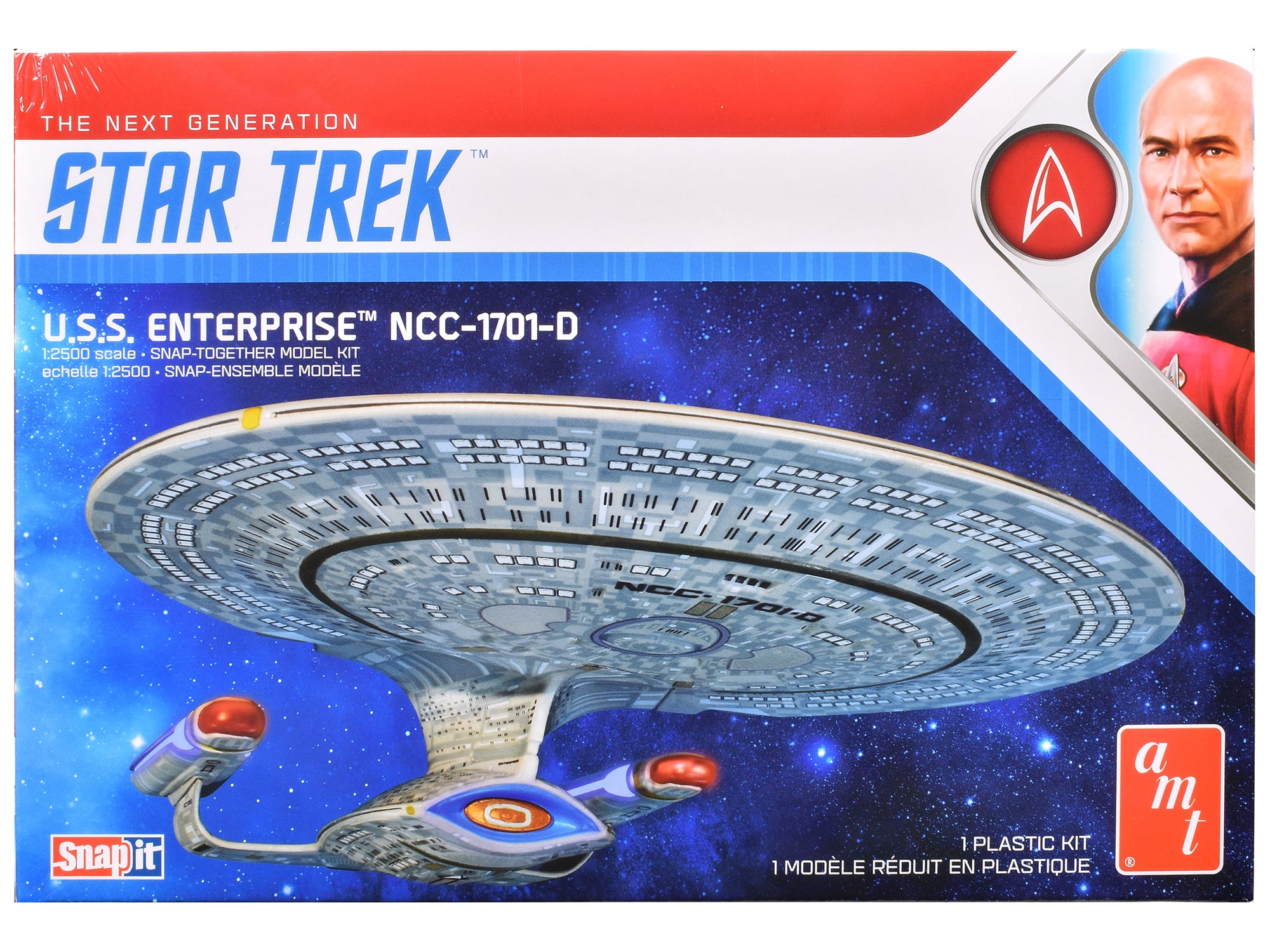 Skill 2 Model Kit U.S.S. Enterprise NCC-1701-D Space Ship "Star Trek ...
