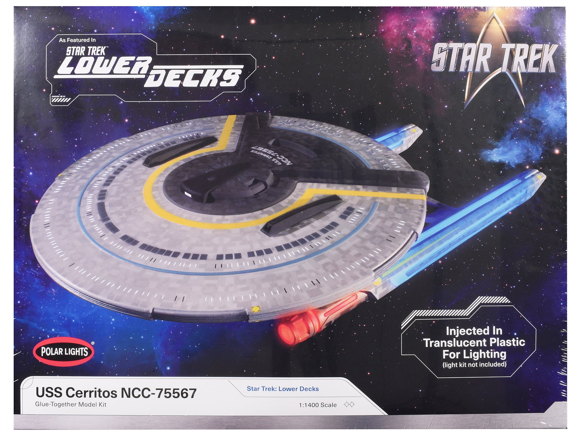 Skill 2 Model Kit USS Cerritos NCC-75567 Spacecraft "Star Trek: Lower ...