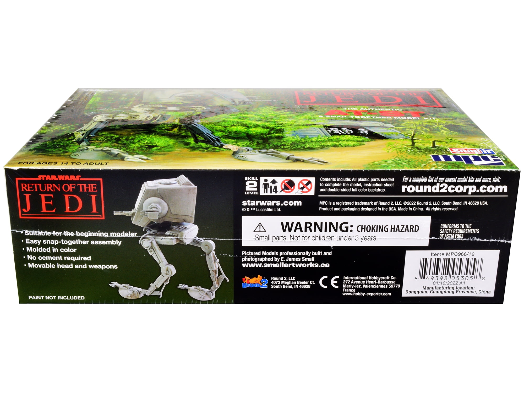 Skill 2 Snap Model Kit AT-ST "Star Wars: Return of the Jedi" Movie ...