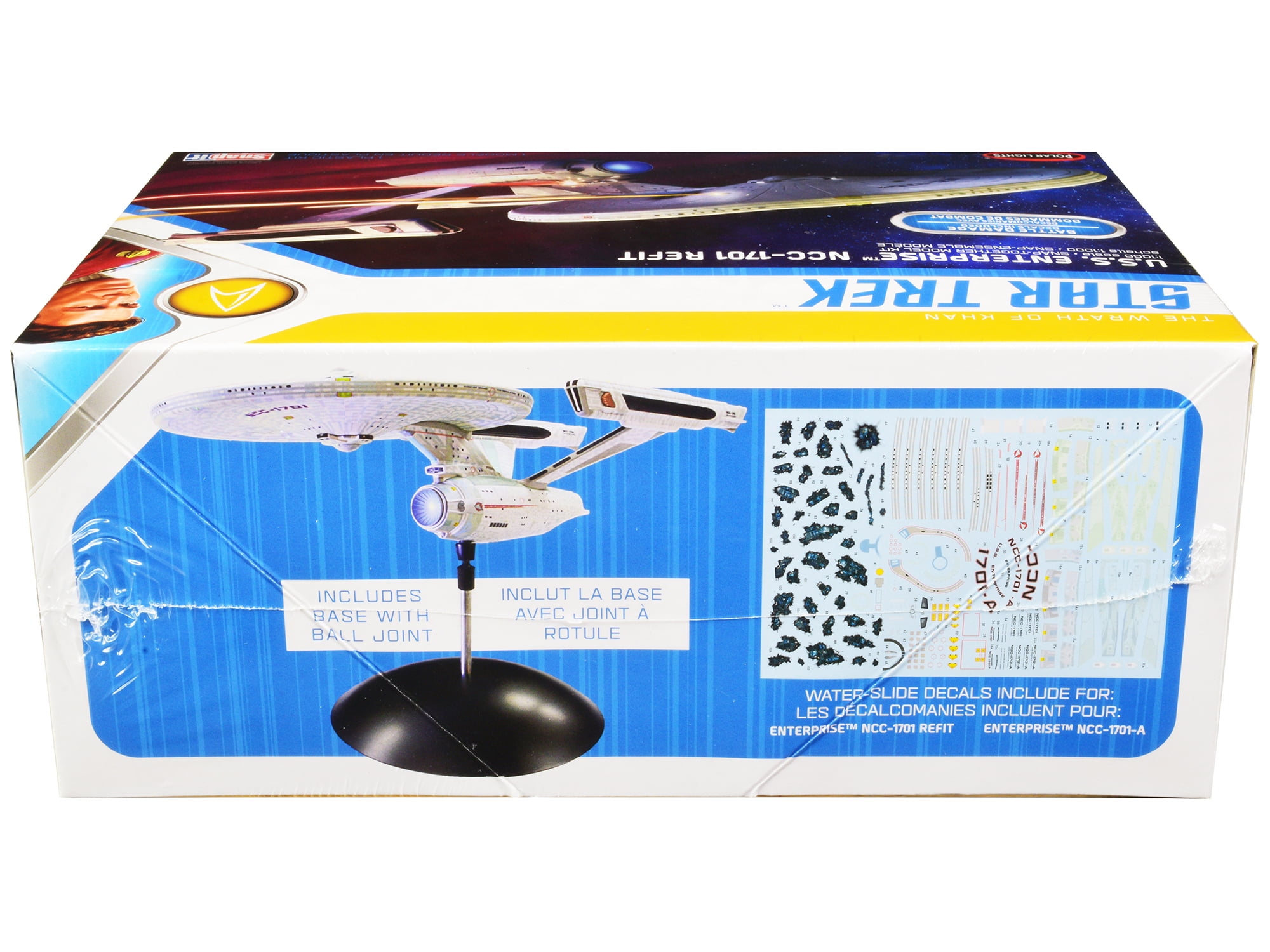 Skill 2 Snap Model Kit U.S.S. Enterprise NCC-1701 Refit Spaceship "Star ...