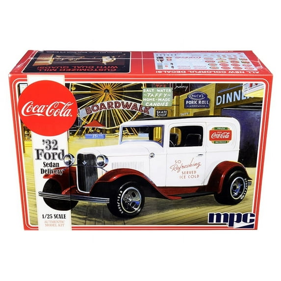 Skill 3 Model Kit 1932 Ford Sedan Delivery "Coca-Cola" 1/25 Scale Model ...