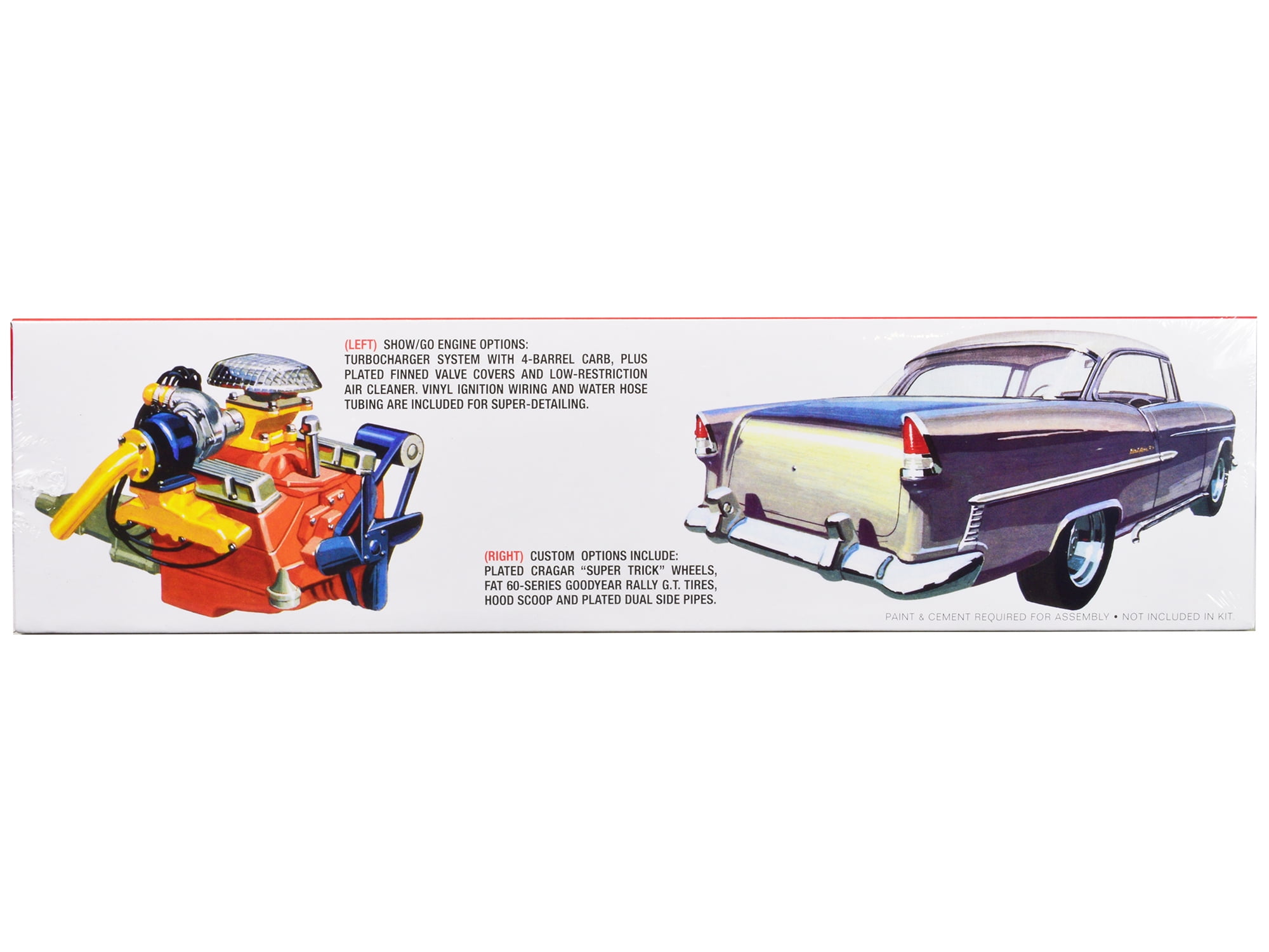 Skill 3 Model Kit 1955 Chevrolet Bel Air Hardtop 1/16 Scale Model by ...