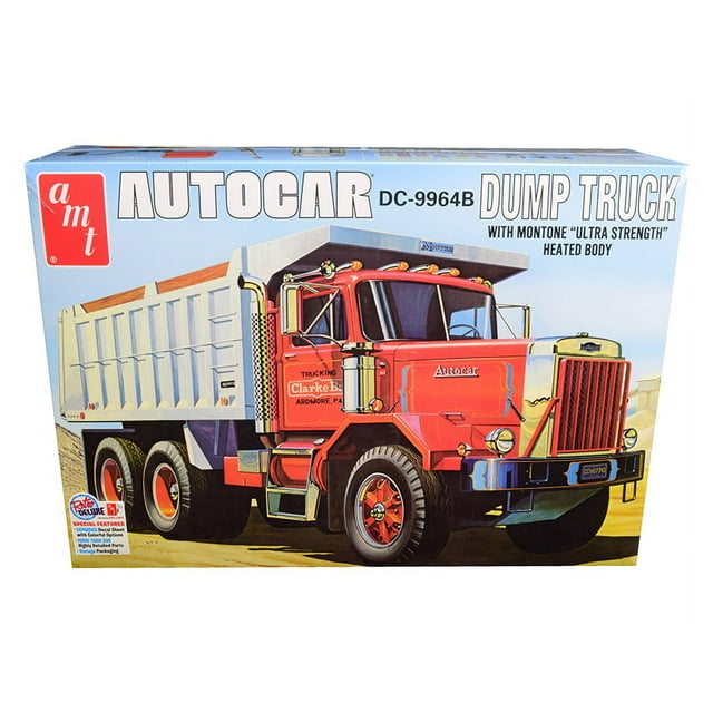 Skill 3 Model Kit Autocar DC-9964B Dump Truck 1/25 Scale Model by AMT ...