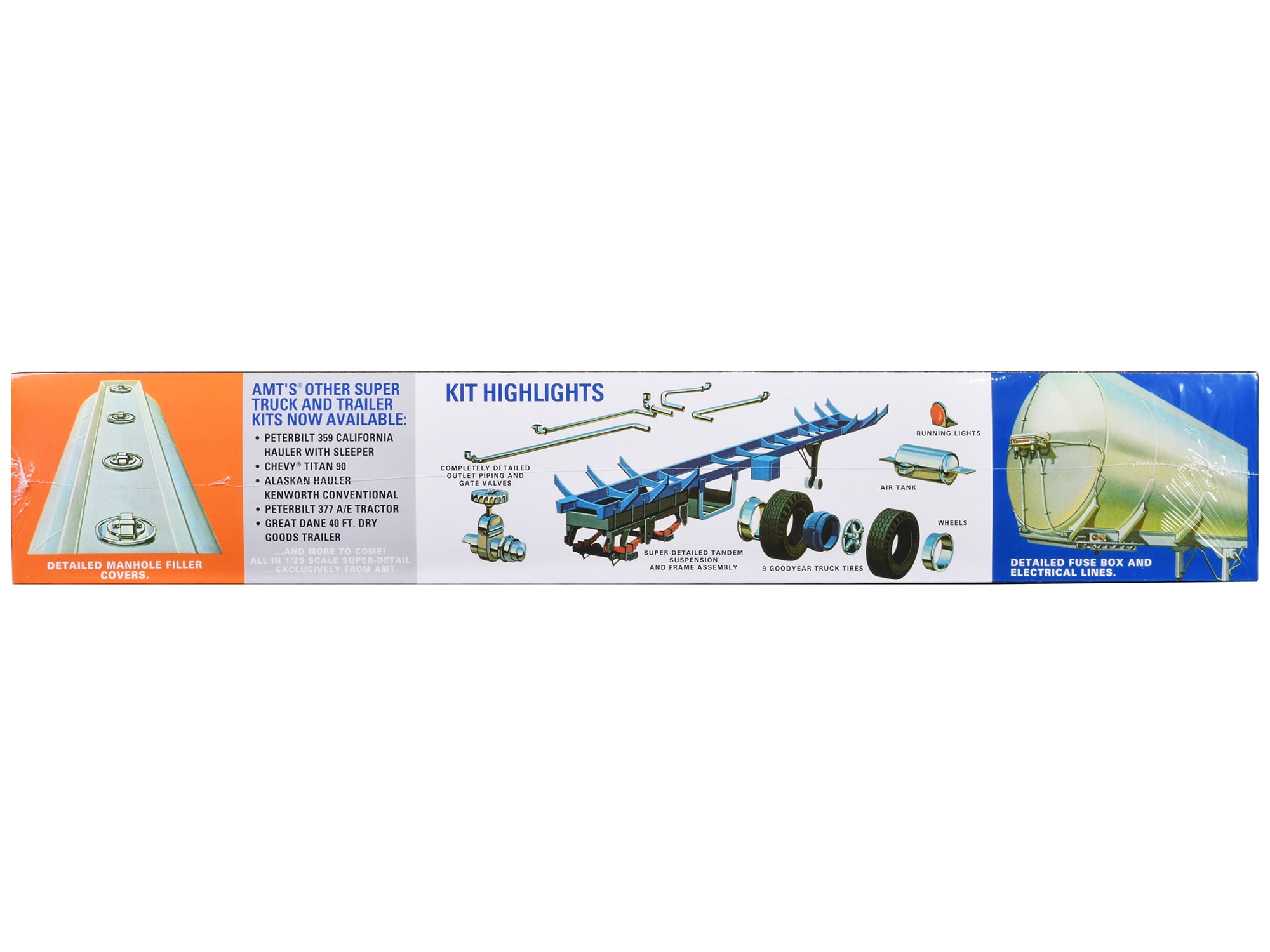 Skill 3 Model Kit Fruehauf Tanker Trailer "Gulf Oil" 1/25 Scale Model ...