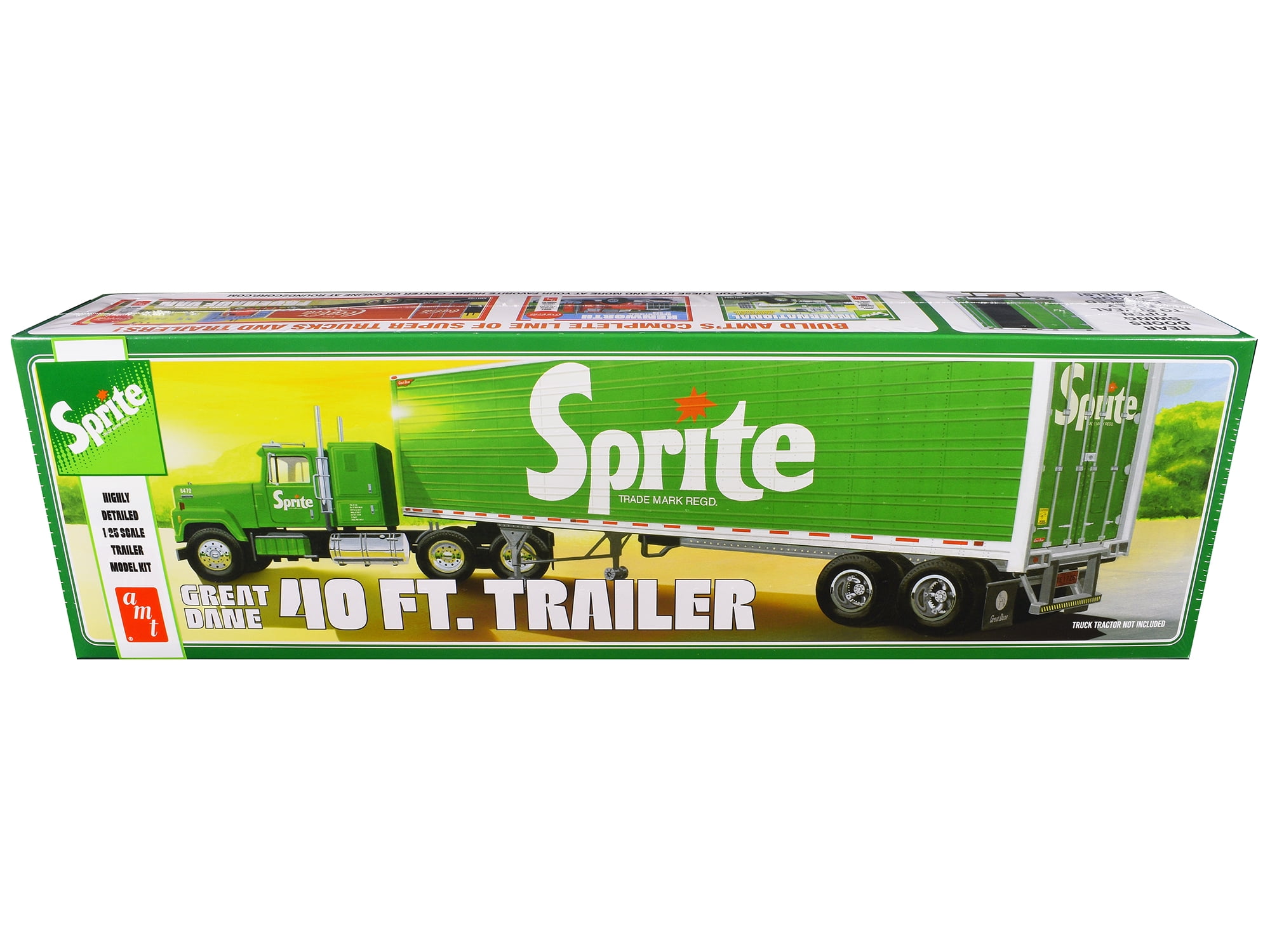 Skill 3 Model Kit Great Dane 40' Dry Goods Trailer "Sprite" 1/25 Scale ...