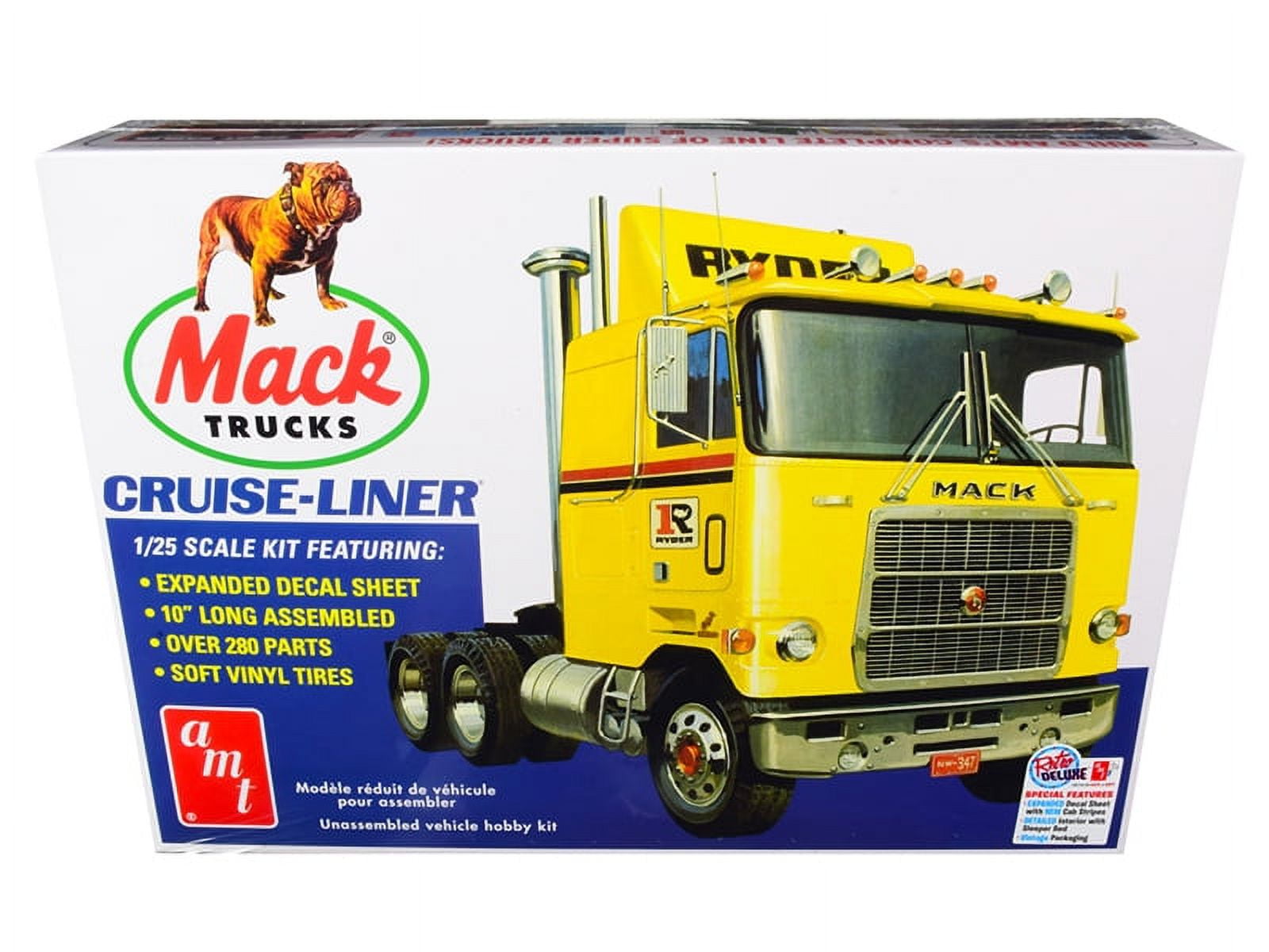 Skill 3 Model Kit Mack Cruise-Liner Truck 1/25 Scale Model by AMT ...