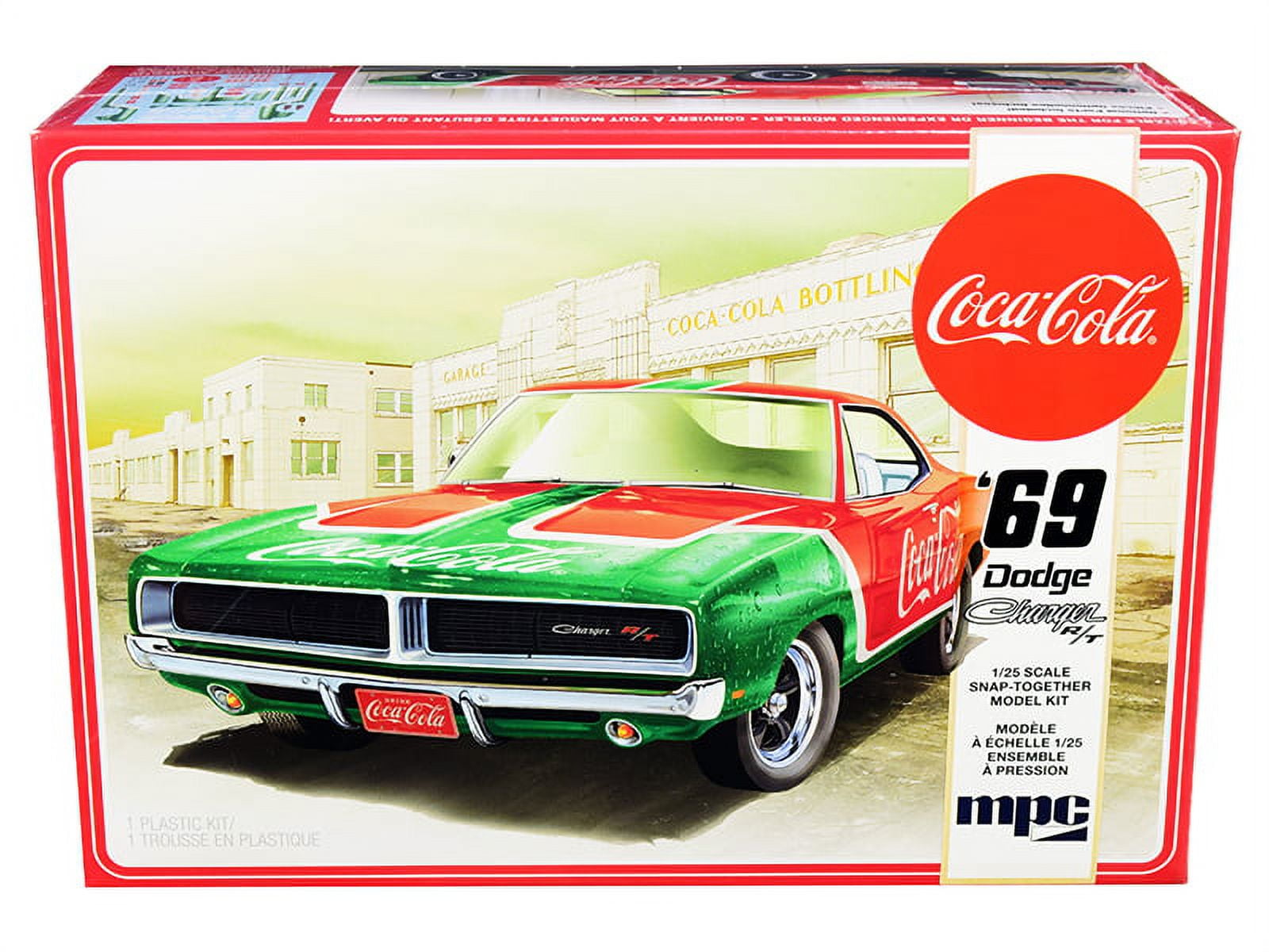 Skill 3 Snap Model Kit 1969 Dodge Charger RT "Coca-Cola" 1/25 Scale ...