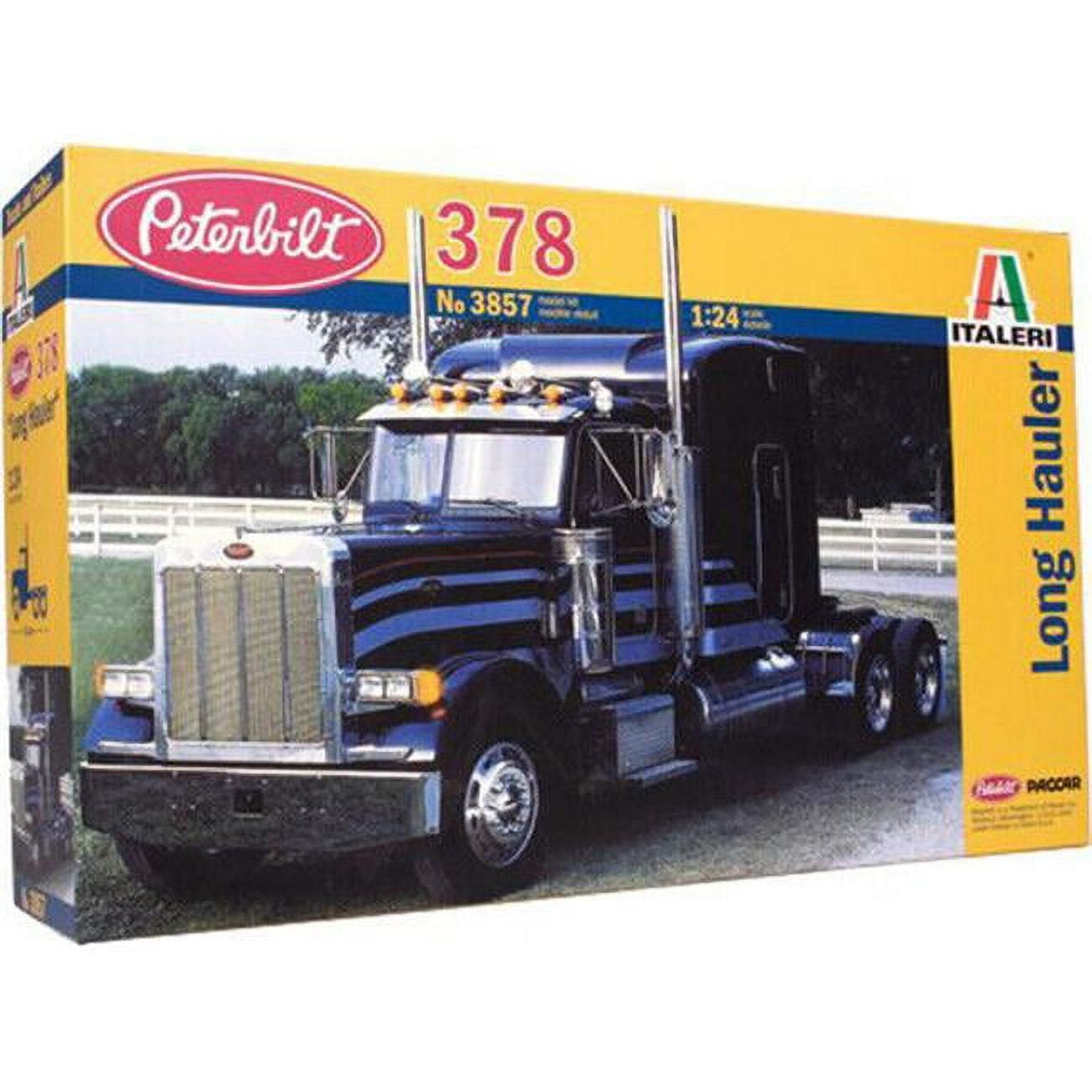 Skill 4 Peterbilt 378 Long Hauler Truck Tractor 1-24 Scale Model Kit ...