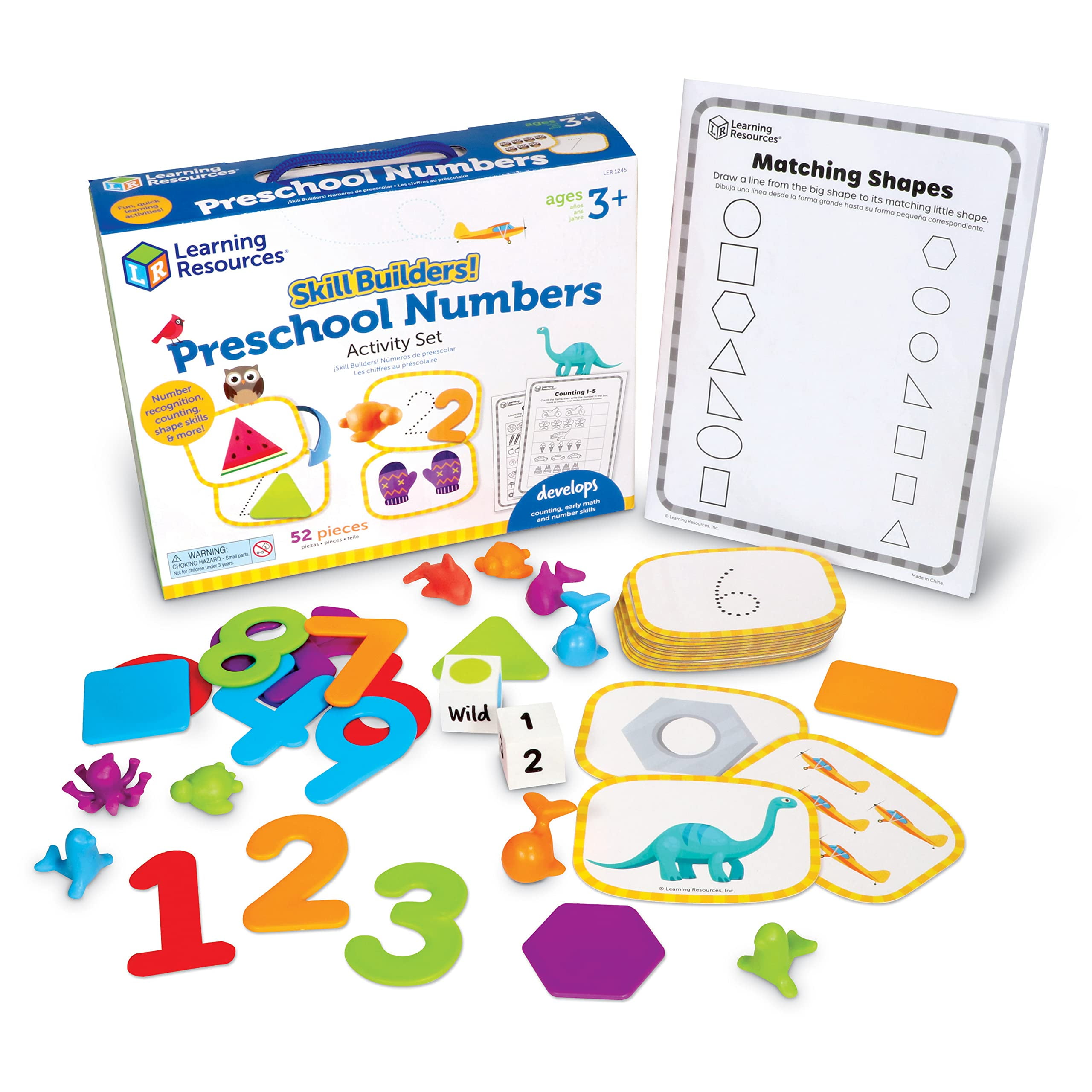 Skill Builders! Preschool Numbers - 52 Pieces, Ages 3+ Toddler Learning ...
