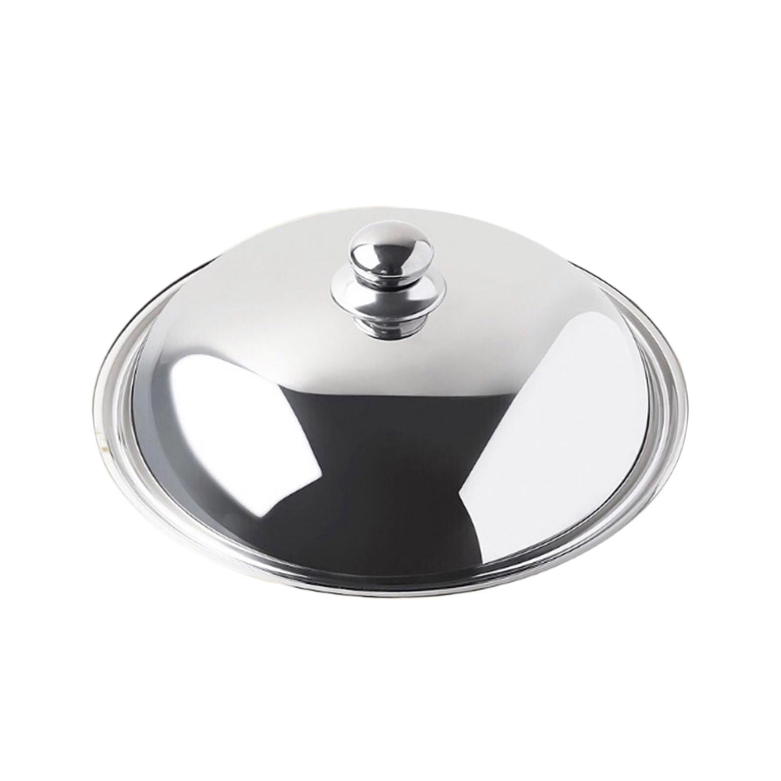Skillet Lid Stainless Steel Wok Lid Cover Professional, Anti Scald ...