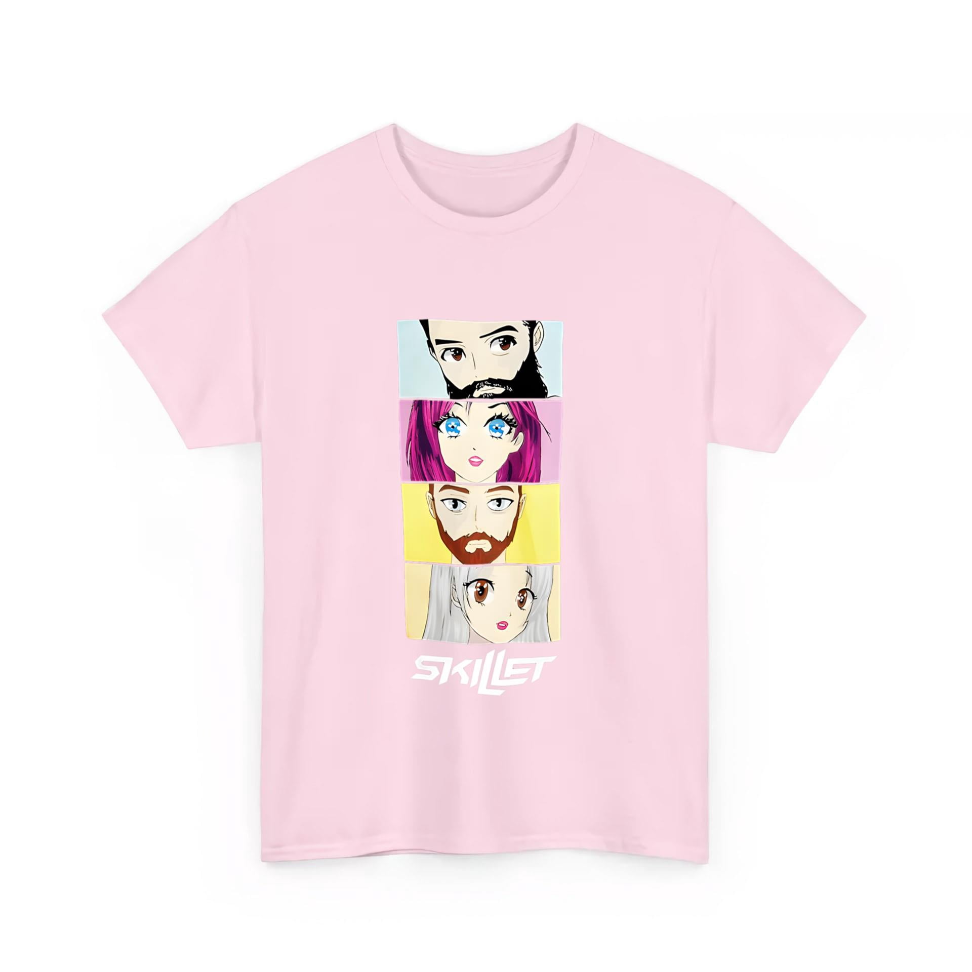 Skillet Rock Skillet Rock Band Anime Graphic Tee - Walmart.com