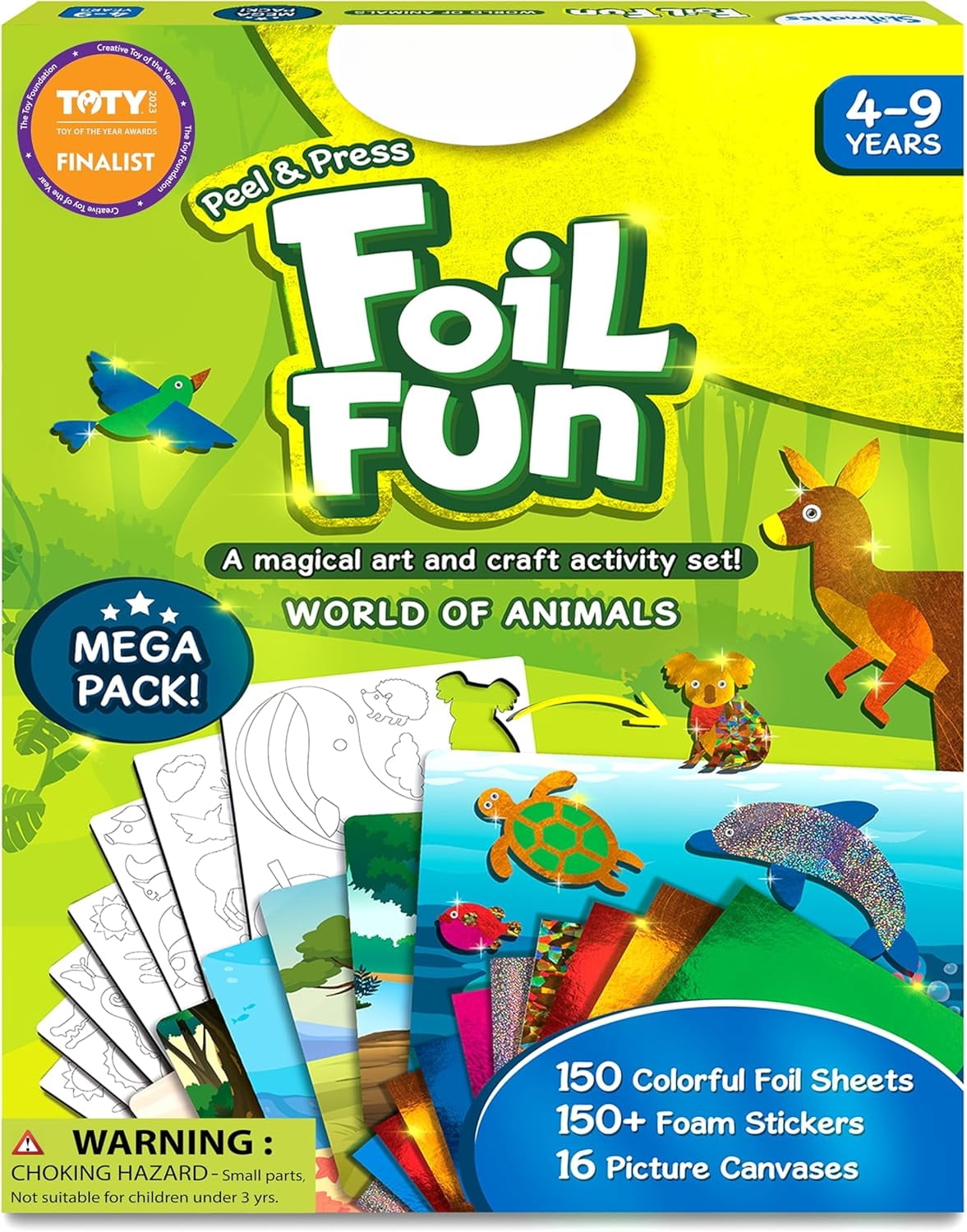 Skillmatics Art & Craft Activity - Foil Fun Animals, No Mess Art for ...