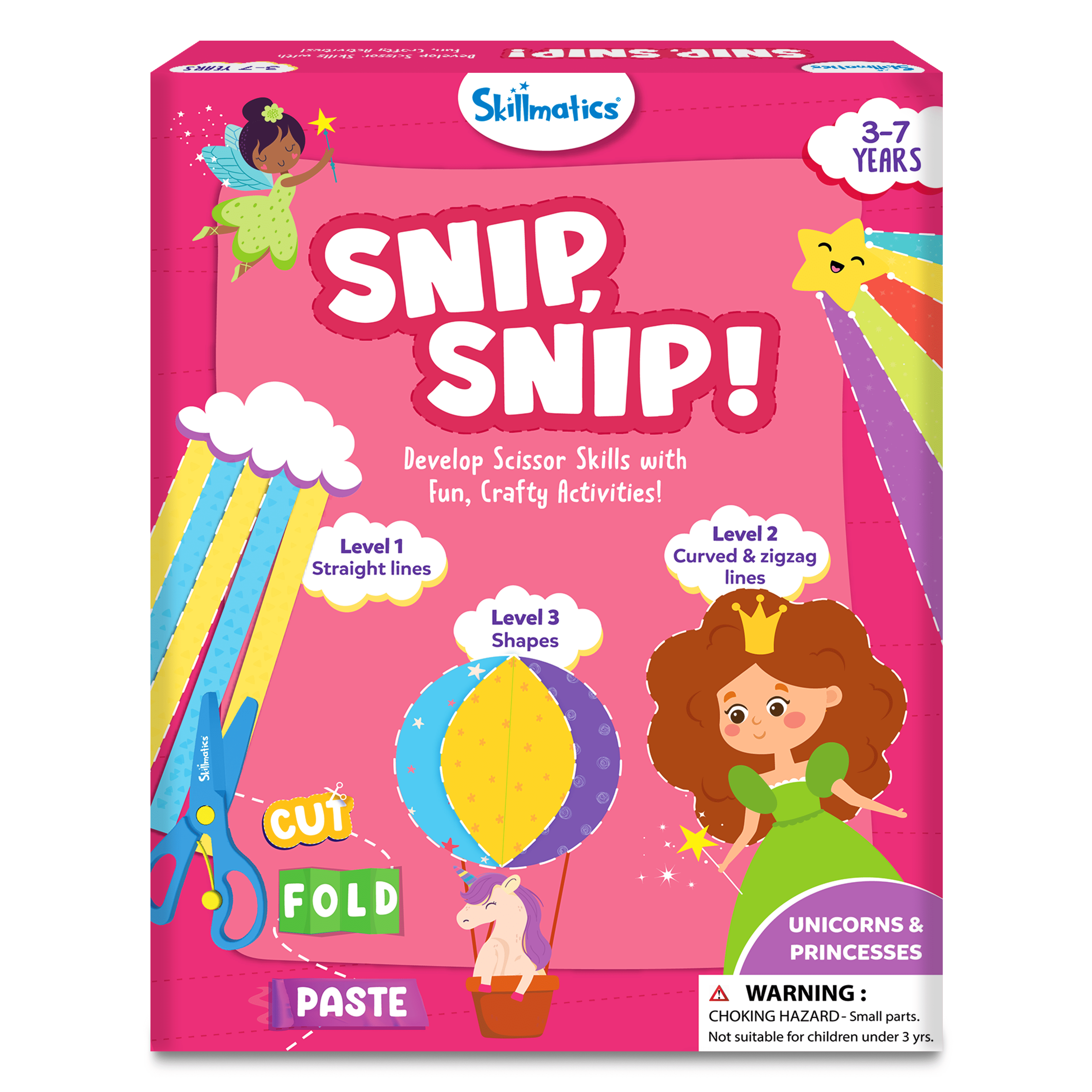 Skillmatics Snip, Snip Unicorns & Princesses: Art & Craft Activity Kit ...