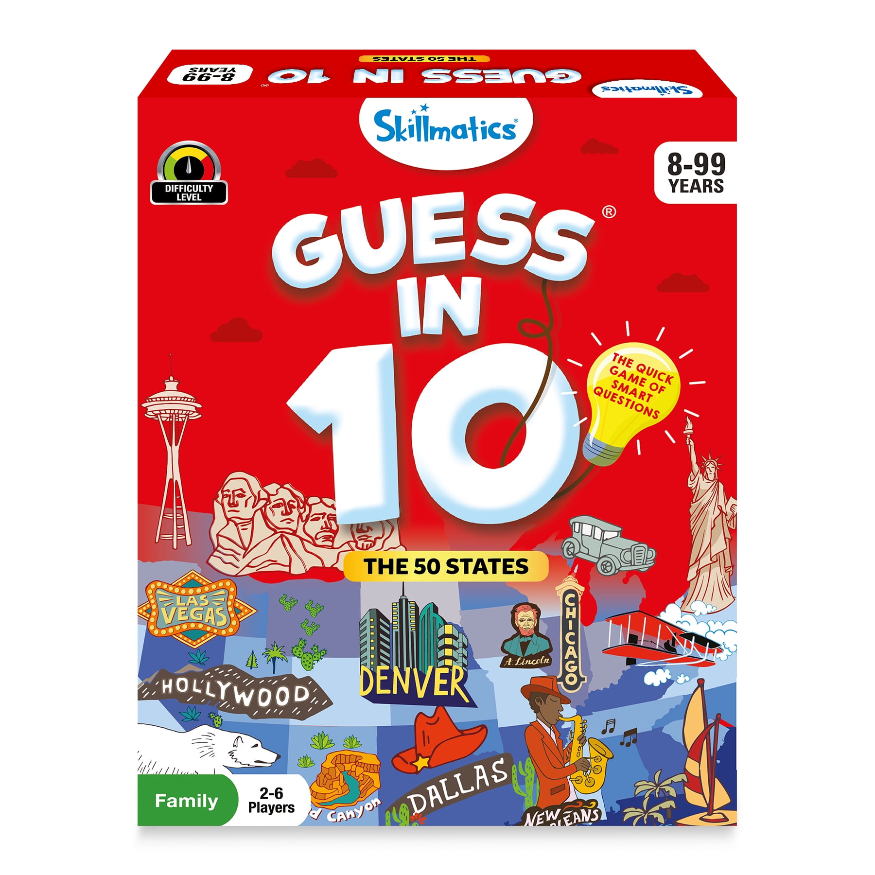 Skillmatics Card Game - Guess in 10 States of America, Educational ...