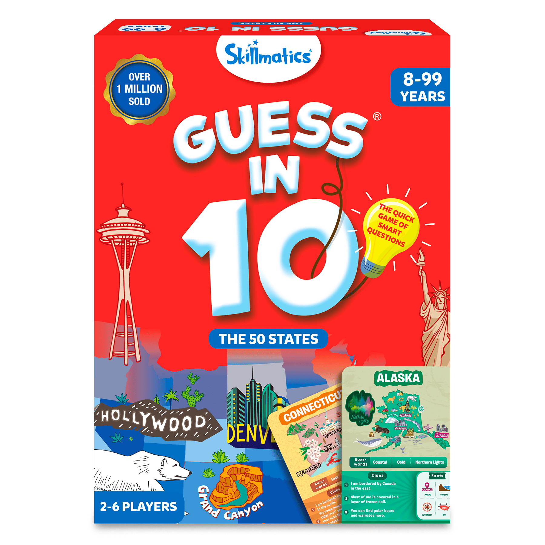 Skillmatics Guess in 10 States of America Card Game - Educational Toy ...