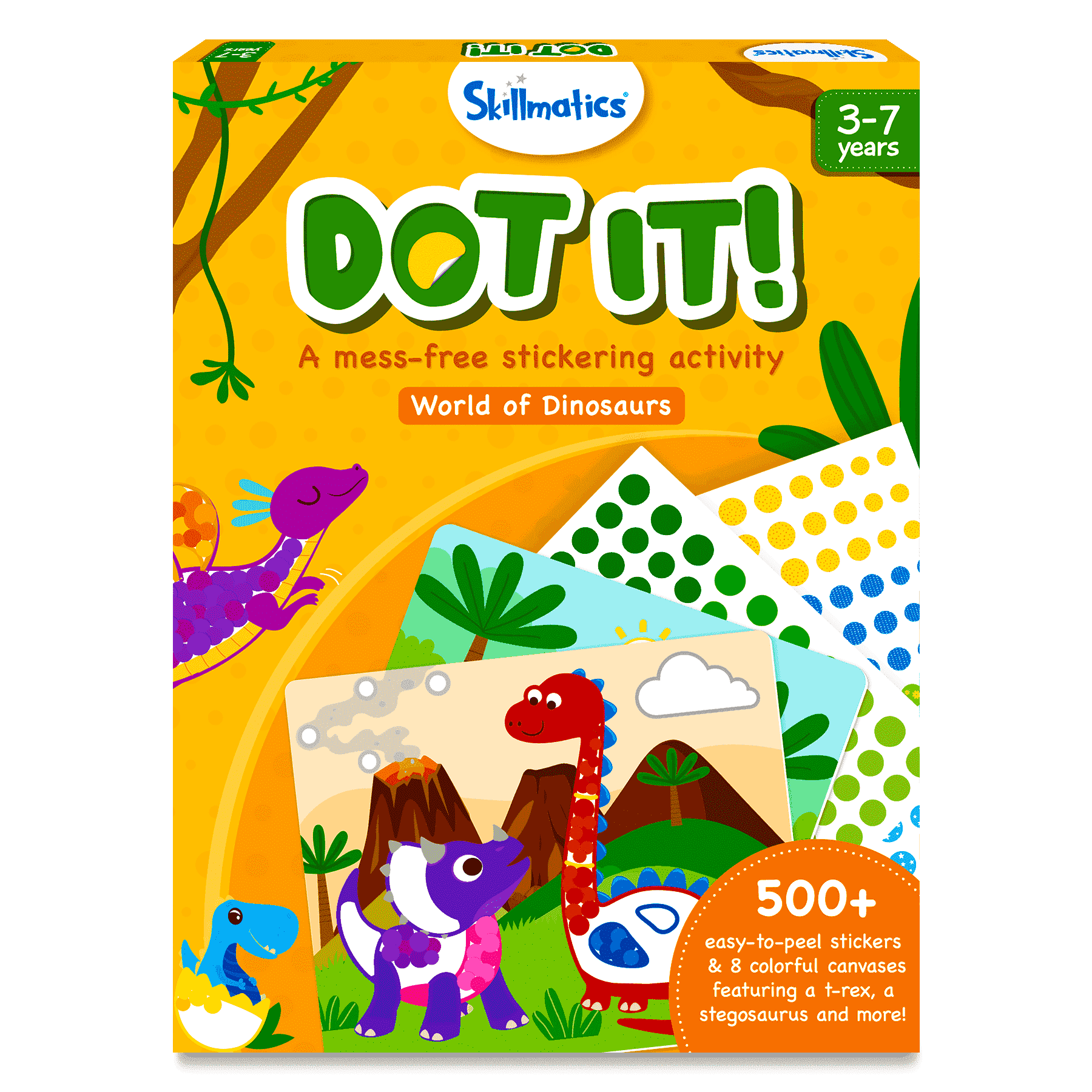 Skillmatics Dot It Sticker Art, Dinosaurs, 500+ Stickers for Kids 3-7 ...