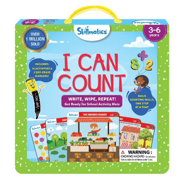 Skillmatics Educational Game, I Can Count, Activity Mats, Dry Erase ...