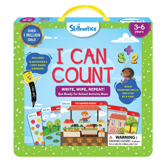 Skillmatics Educational Game, I Can Count, Activity Mats, Dry Erase ...