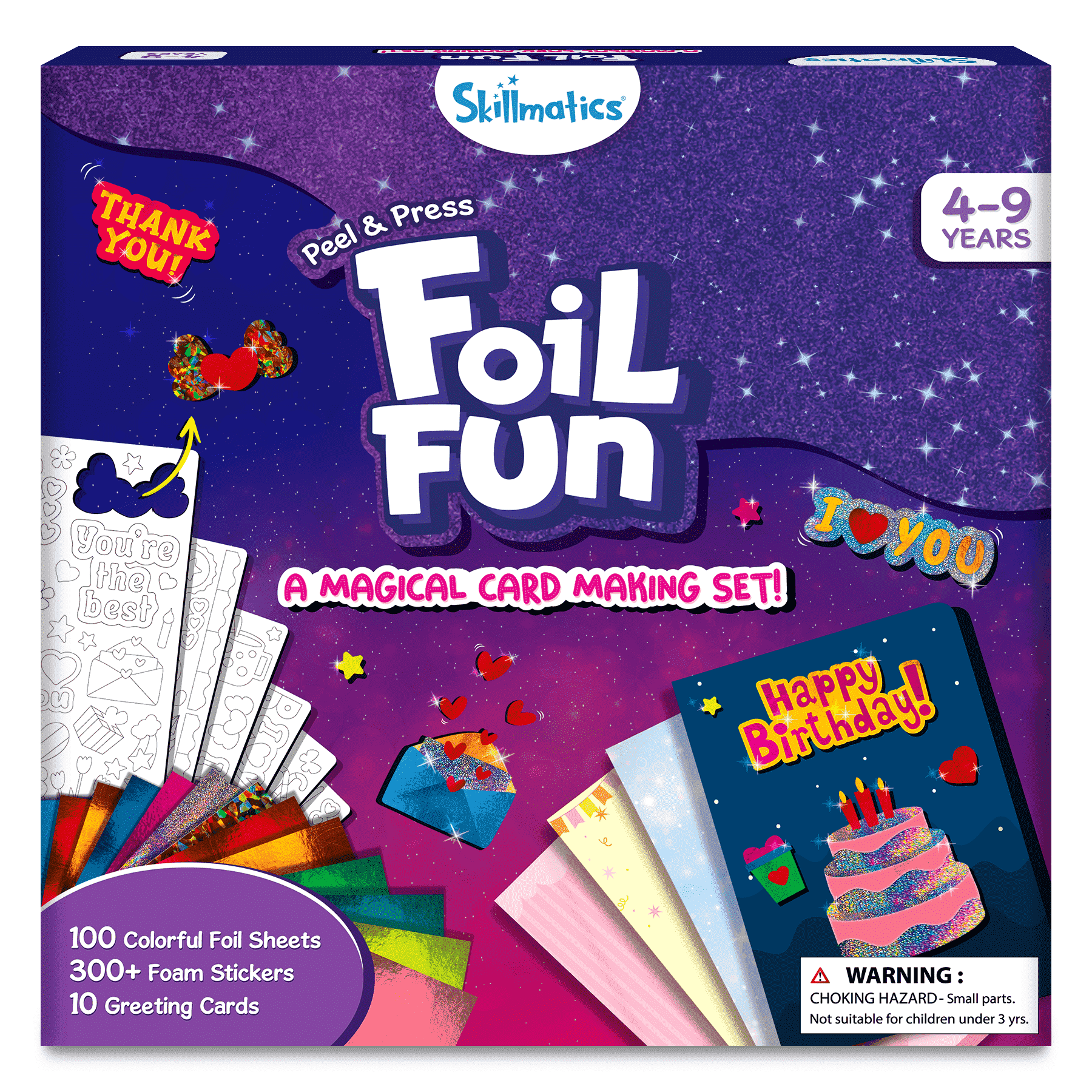 Skillmatics, Foil Card Making Set, 10 Cards, Creative Kids Craft Kit ...