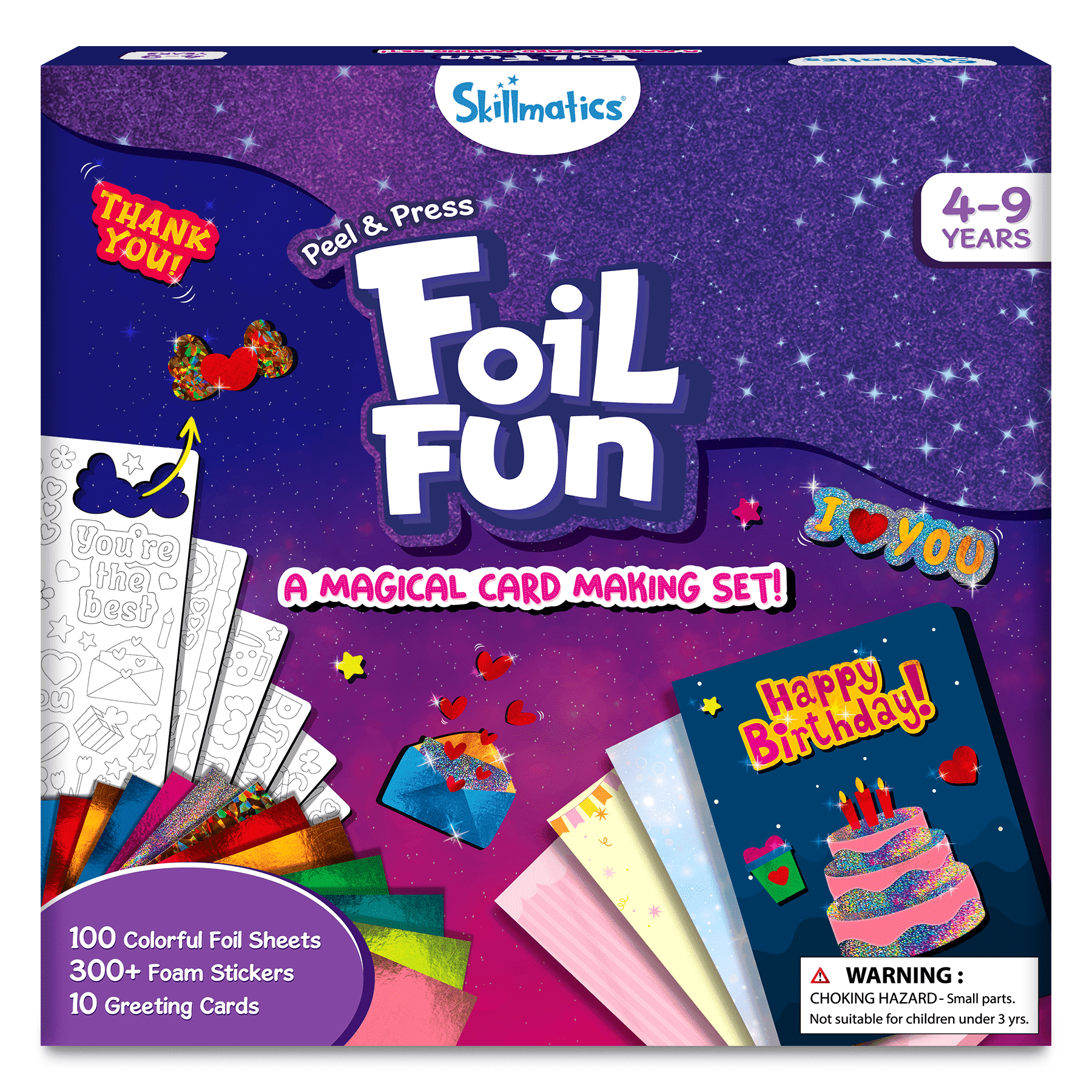 Skillmatics Foil Fun - Card Making Set, No Mess Art for Kids, Craft ...