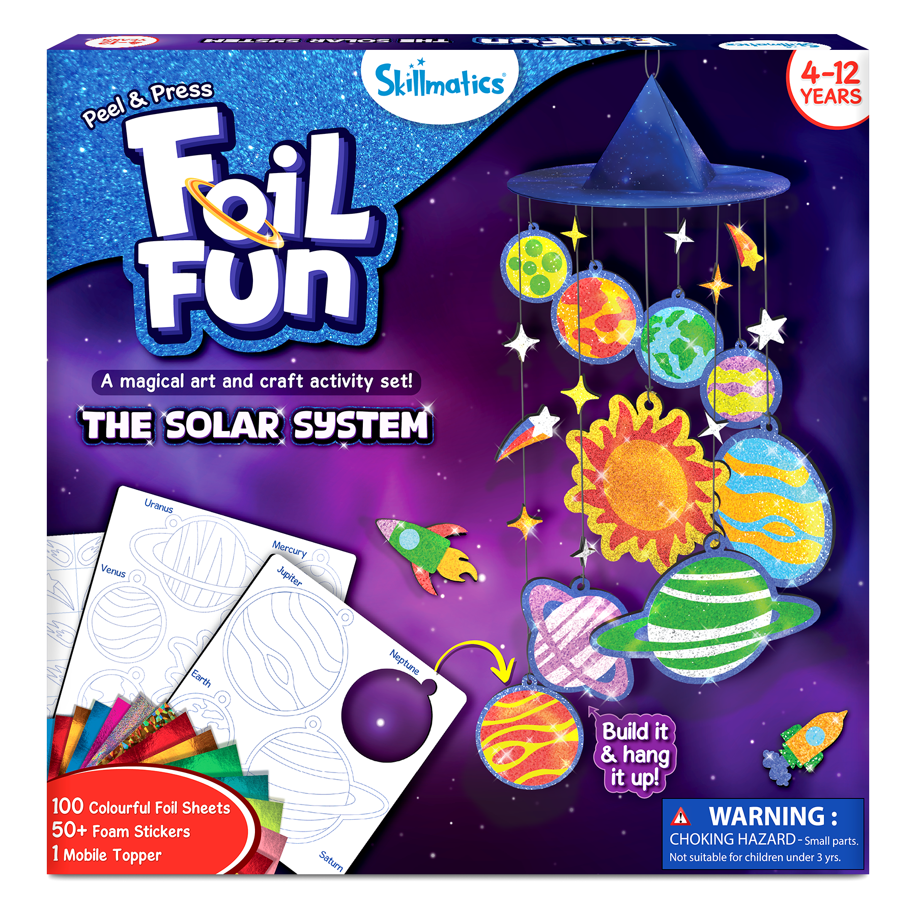 Skillmatics Foil Fun Solar System - Space Art & Craft Kit for Kids ...