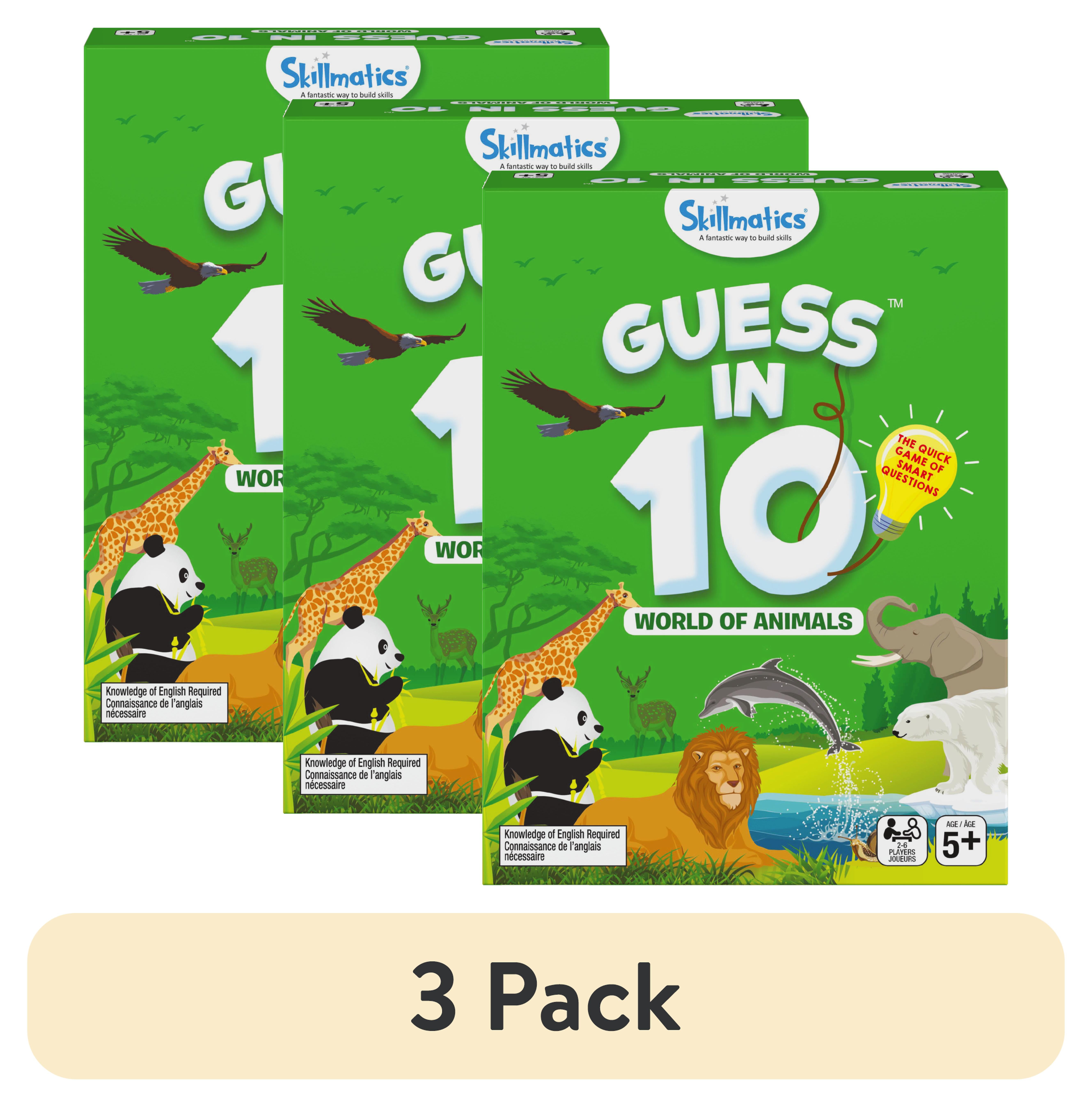 (3 pack) Skillmatics Guess in 10 Educational Board Game, for Families ...