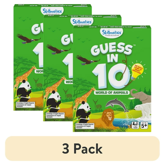 (3 pack) Skillmatics Guess in 10 Educational Board Game, for Families ...