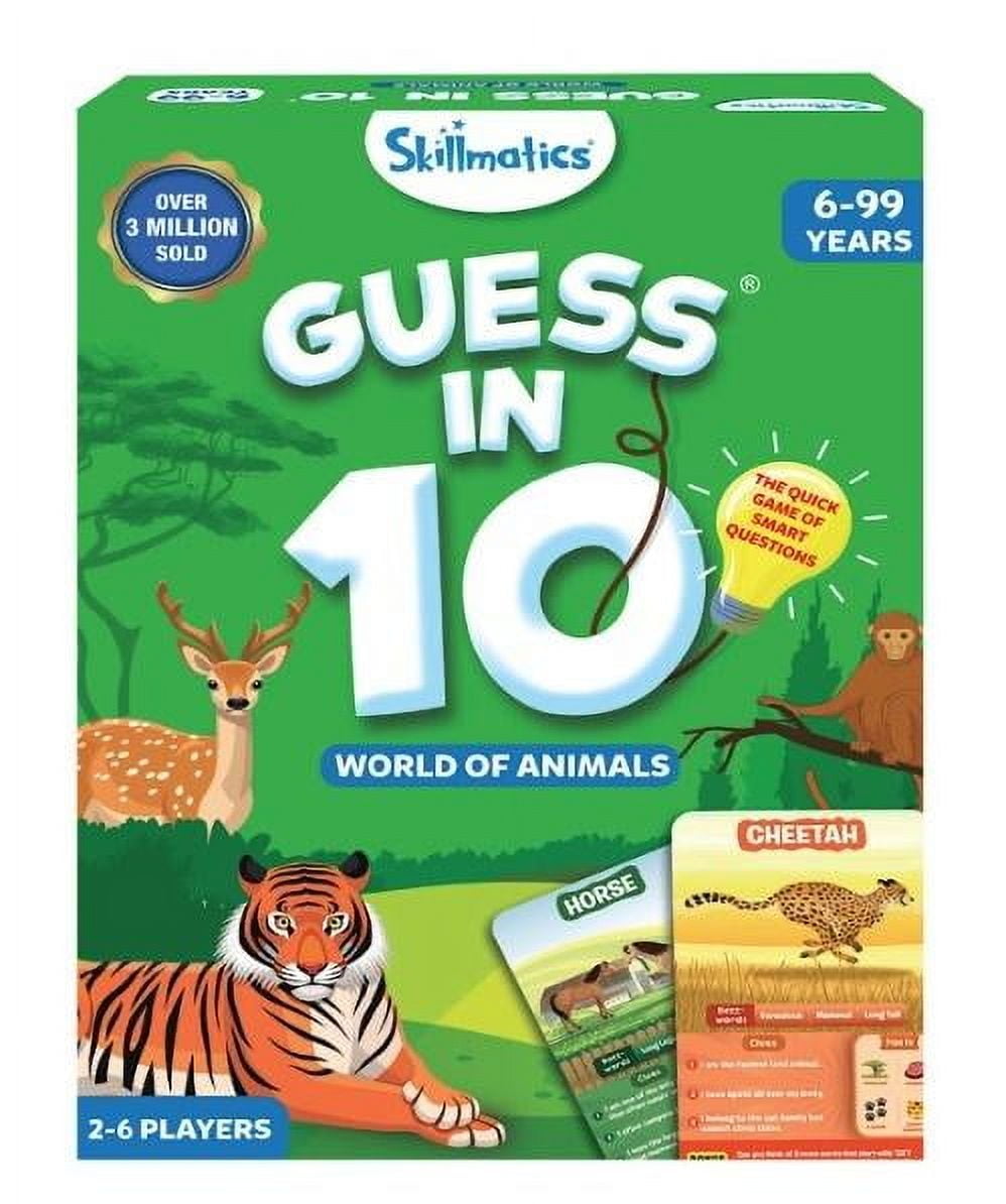 Skillmatics Guess in 10 World of Animals Card Game, for Child Ages 4 ...