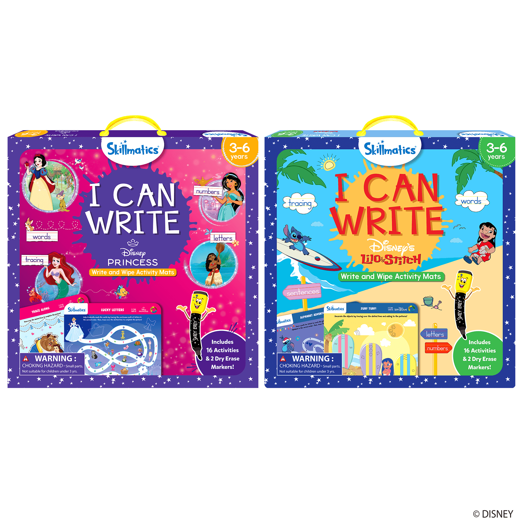 Skillmatics I Can Write Disney Princess & I Can Write Disney's Lilo ...