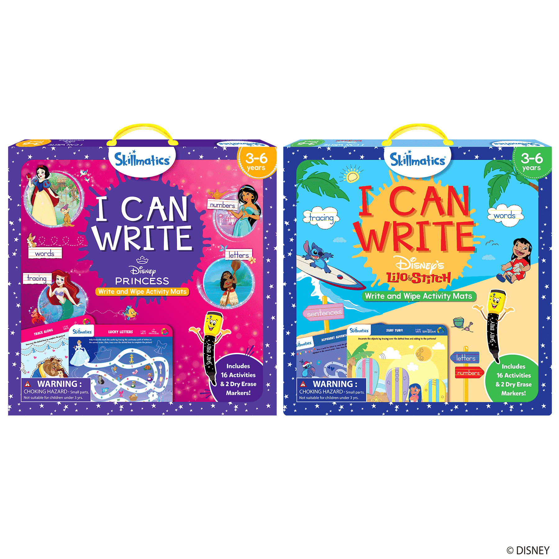 Skillmatics I Can Write Disney Princess & Lilo & Stitch Bundle ...