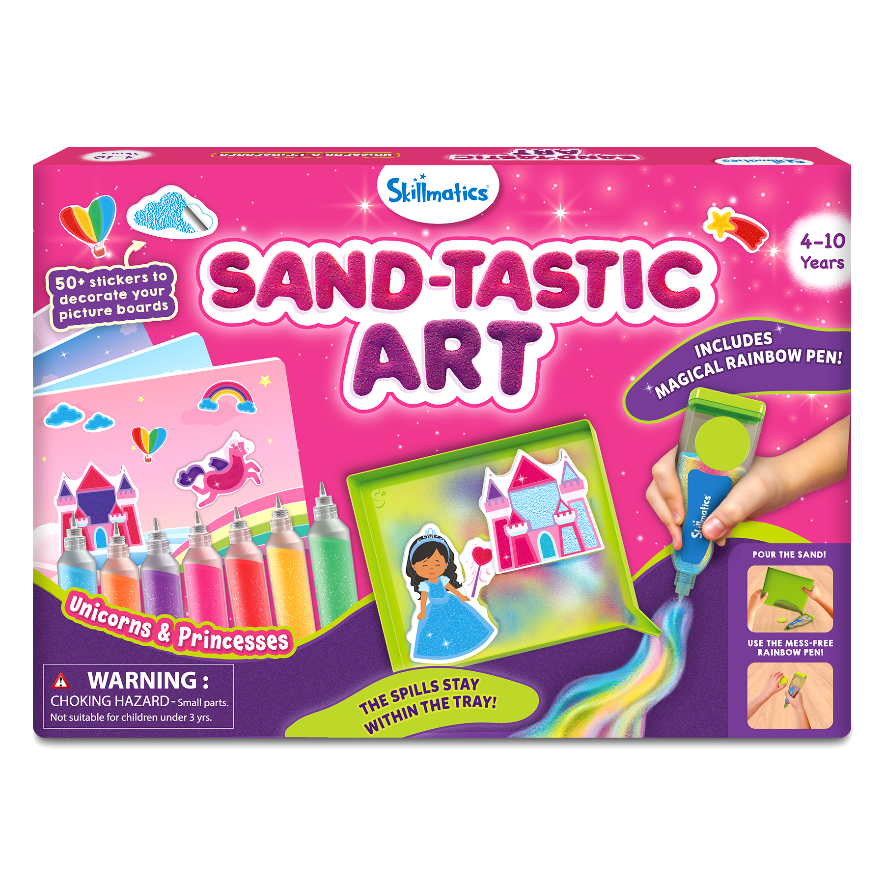 Skillmatics Sand Art Activity - Unicorns & Princesses, Create & Stick ...