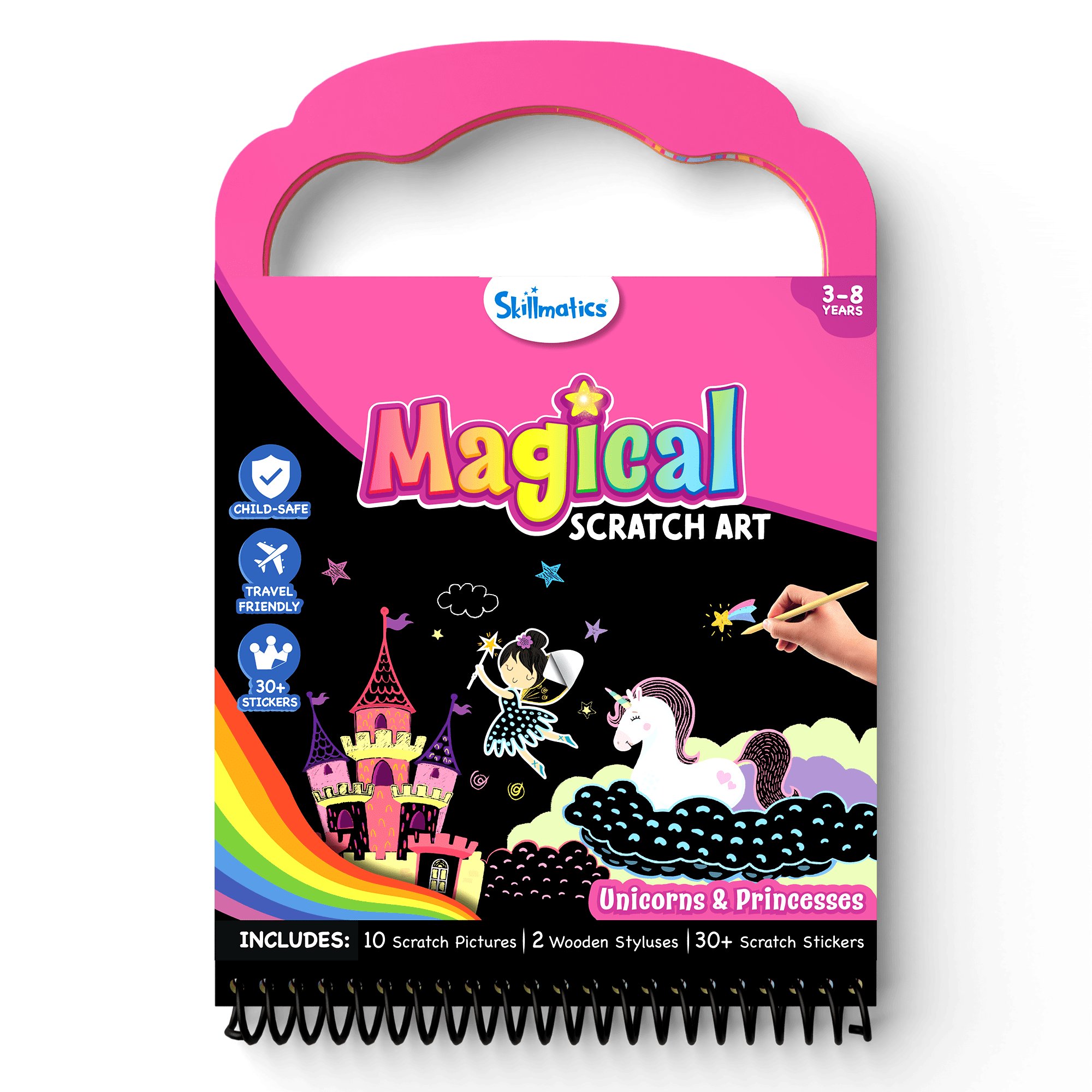 Skillmatics Scratch Art Book for Kids - Unicorns & Princesses, Craft ...