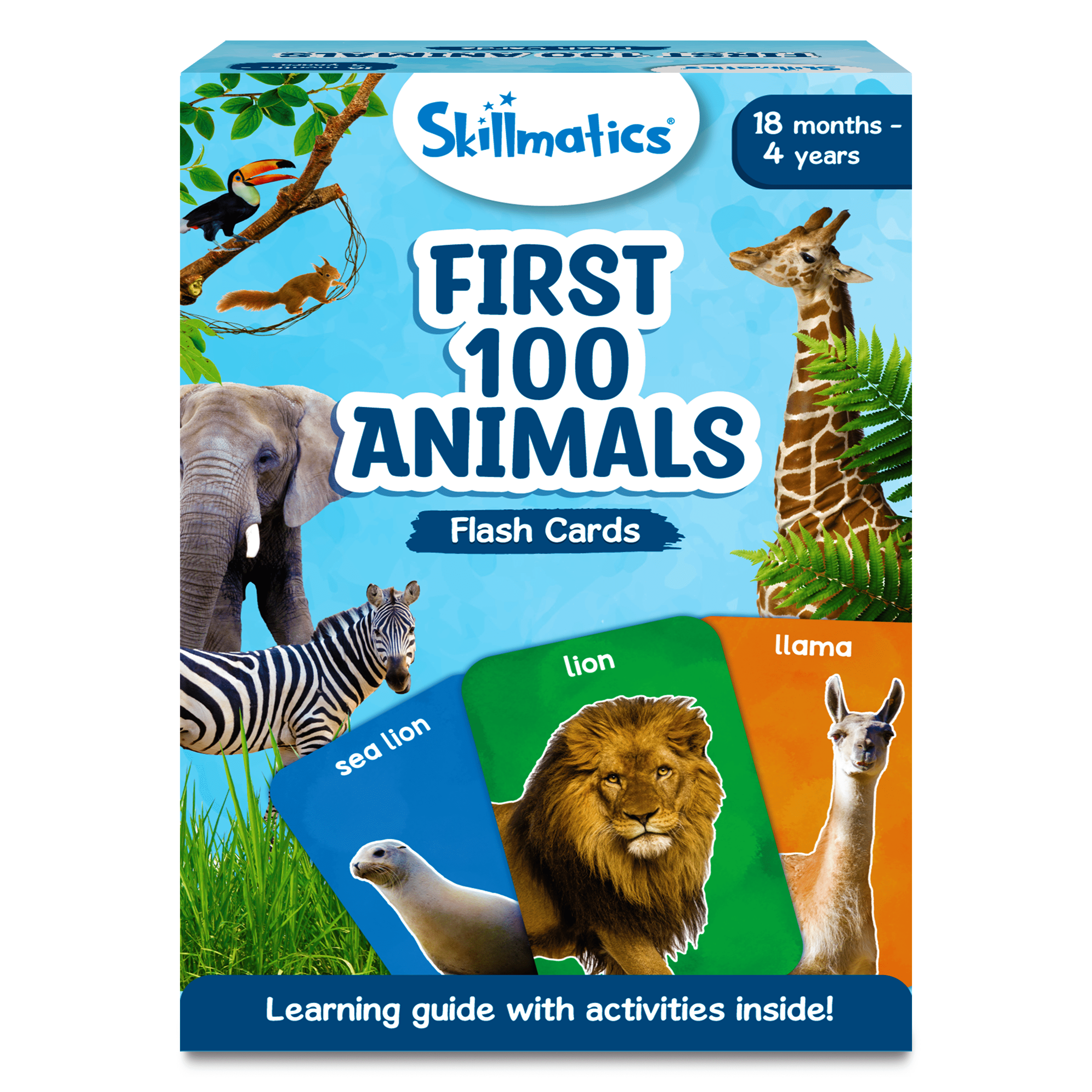 Skillmatics Early Learning Flash Cards: First 100 Animals for Kids ...