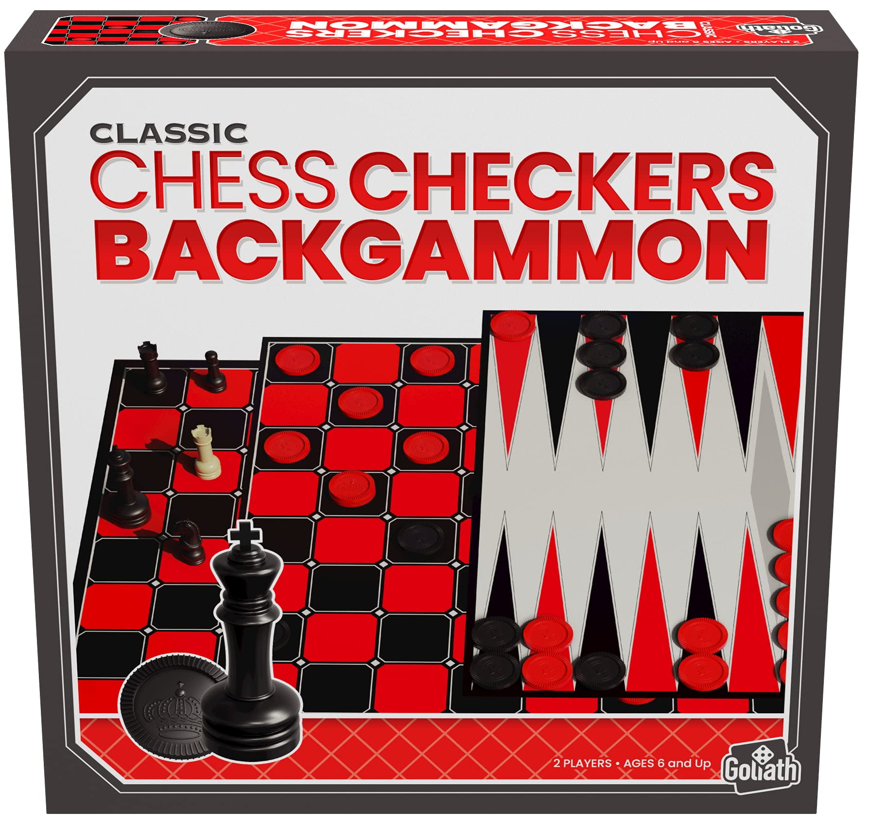 Classic Games - Chess/Checkers/Backgammon OIF8 - Versatile Set of 2 ...