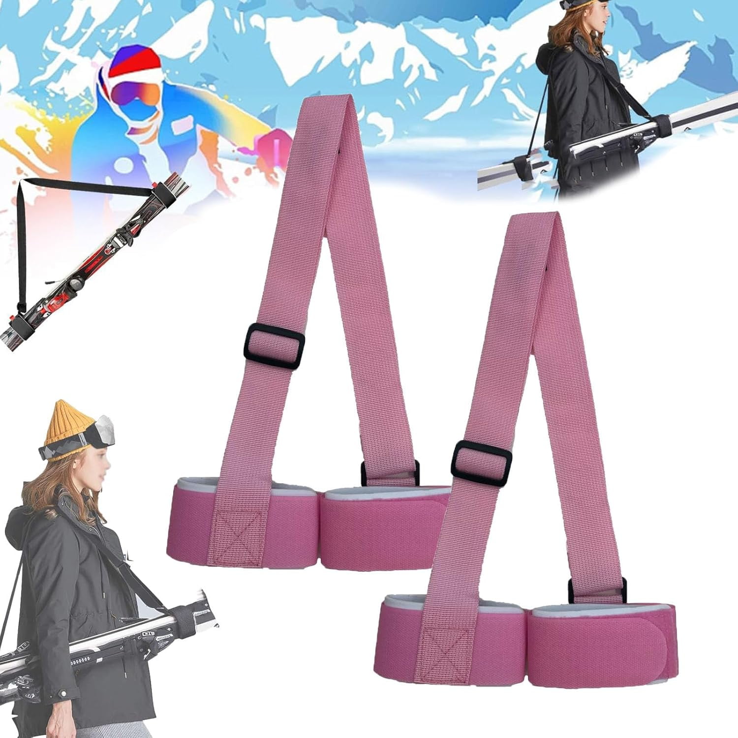 Skimate Ski Carrier, Skimate, Ski Mate Ski Carrier, Ski Straps for ...