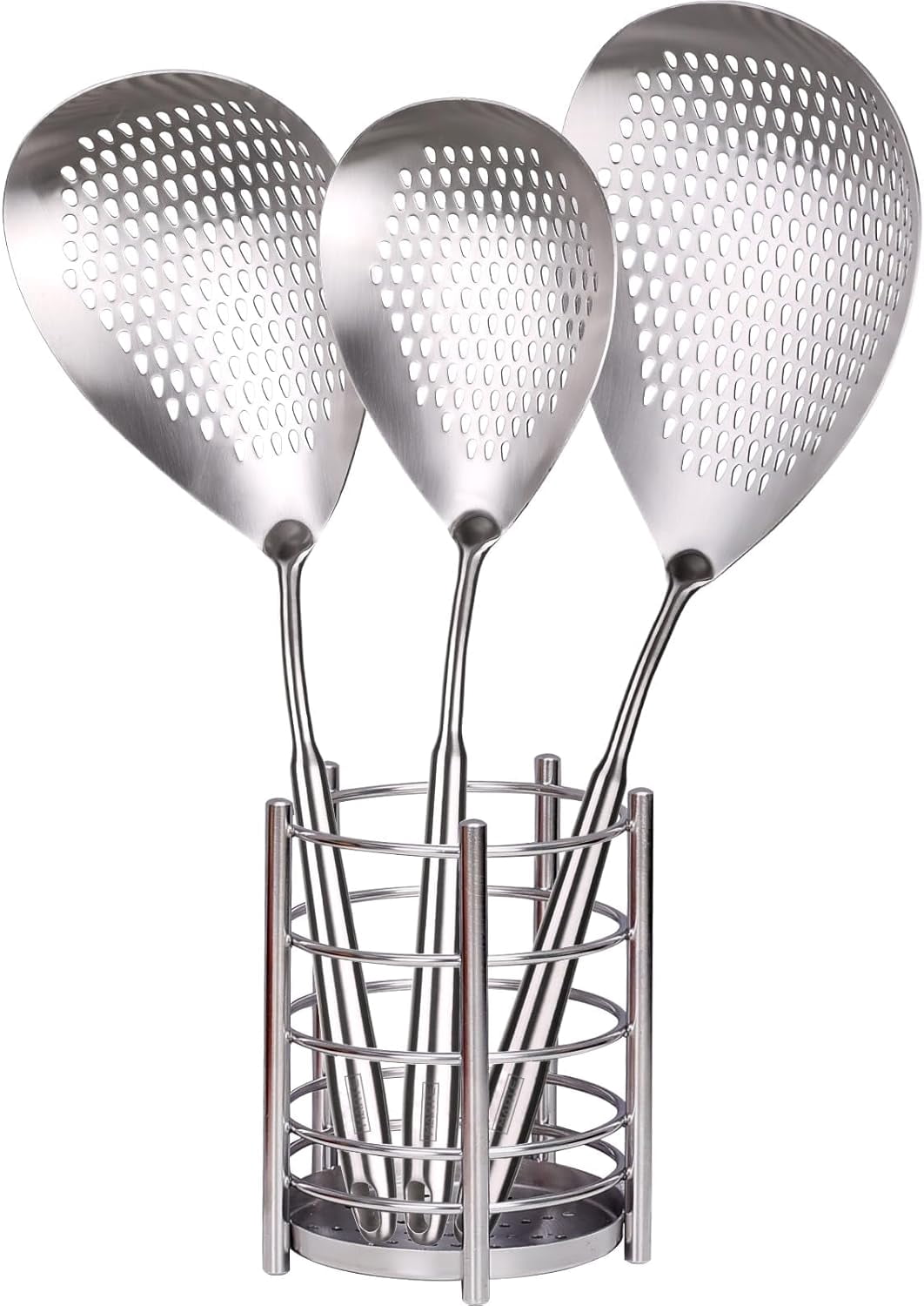 Skimmer Slotted Spoon Set of 4 - Kitchen Spaghetti Strainer Tool ...