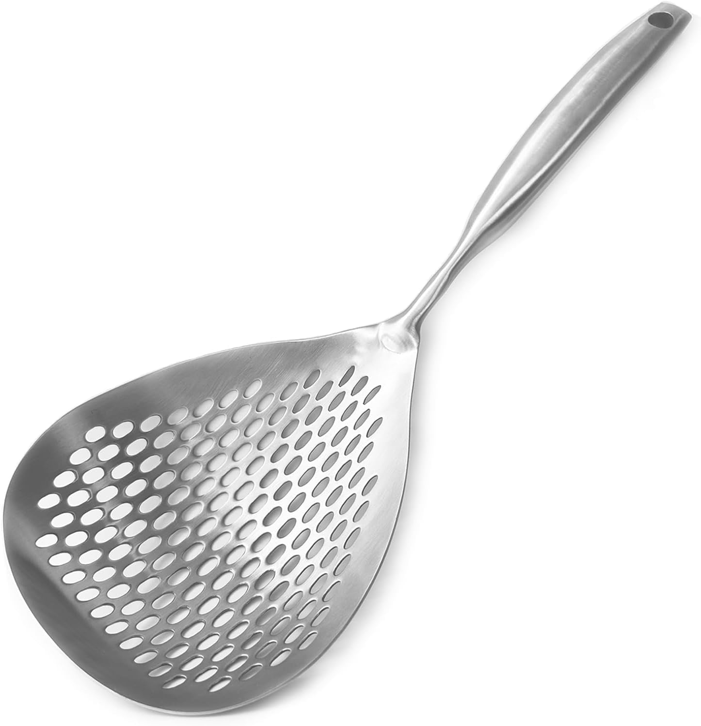 Skimmer Slotted Spoon Stainless Steel, Pasta Spider Strainer, Large ...