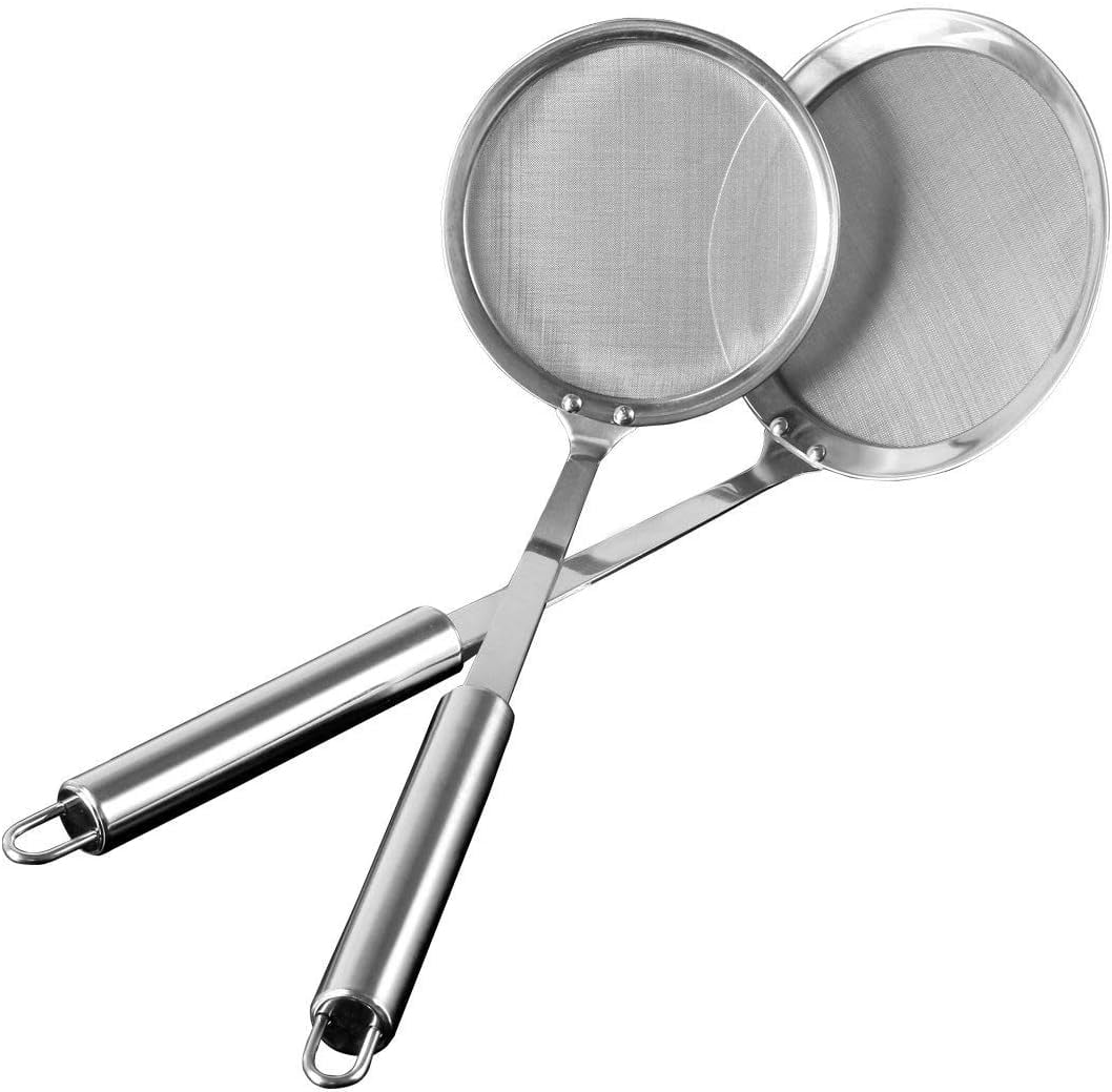 Skimmer Spoon,2 Pack Skimmer Spoon for Japanese Hot Pot,Stainless Steel ...